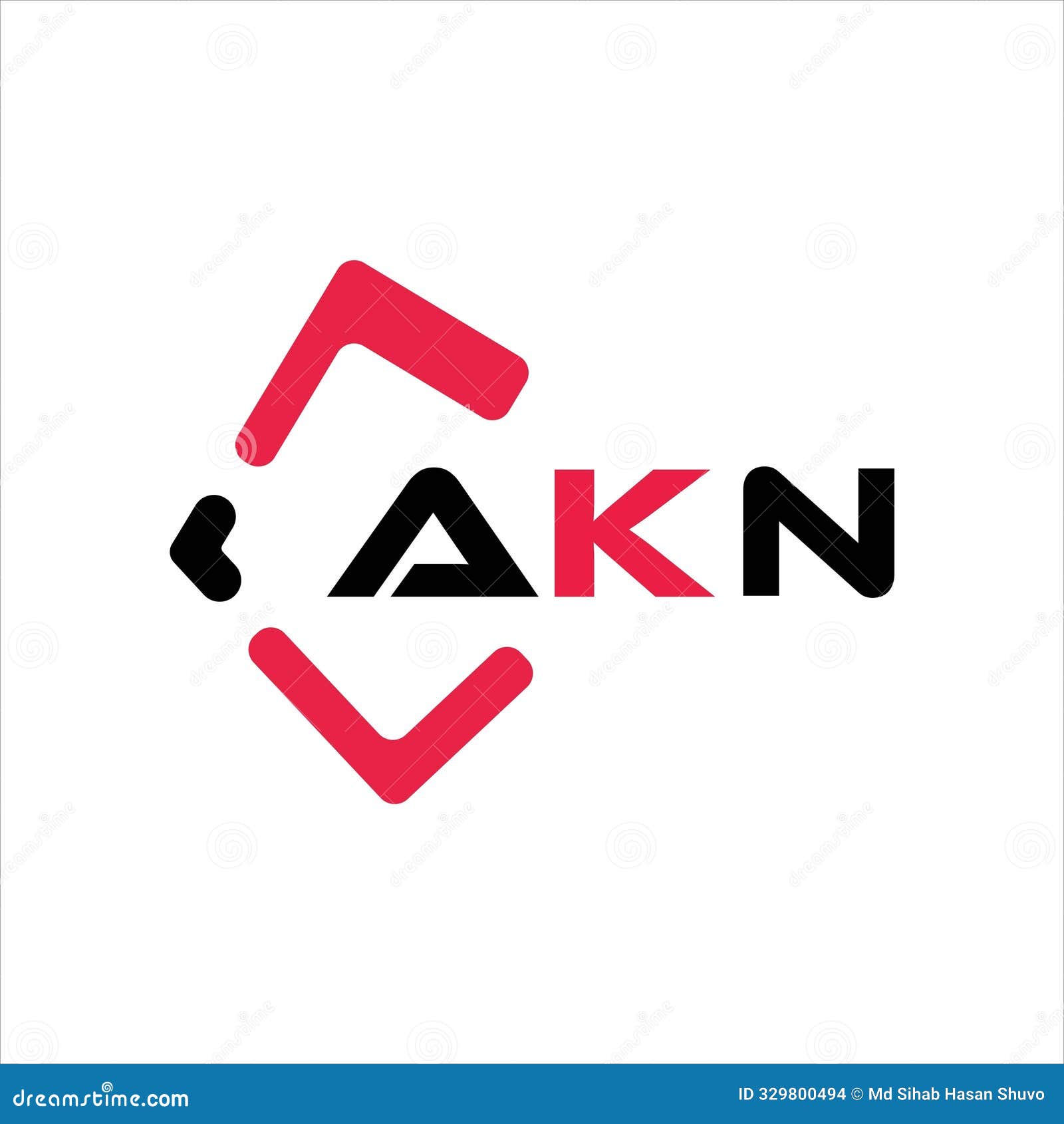AKM Creative Minimalist Letter Logo. AKM Unique Vector Initials ...