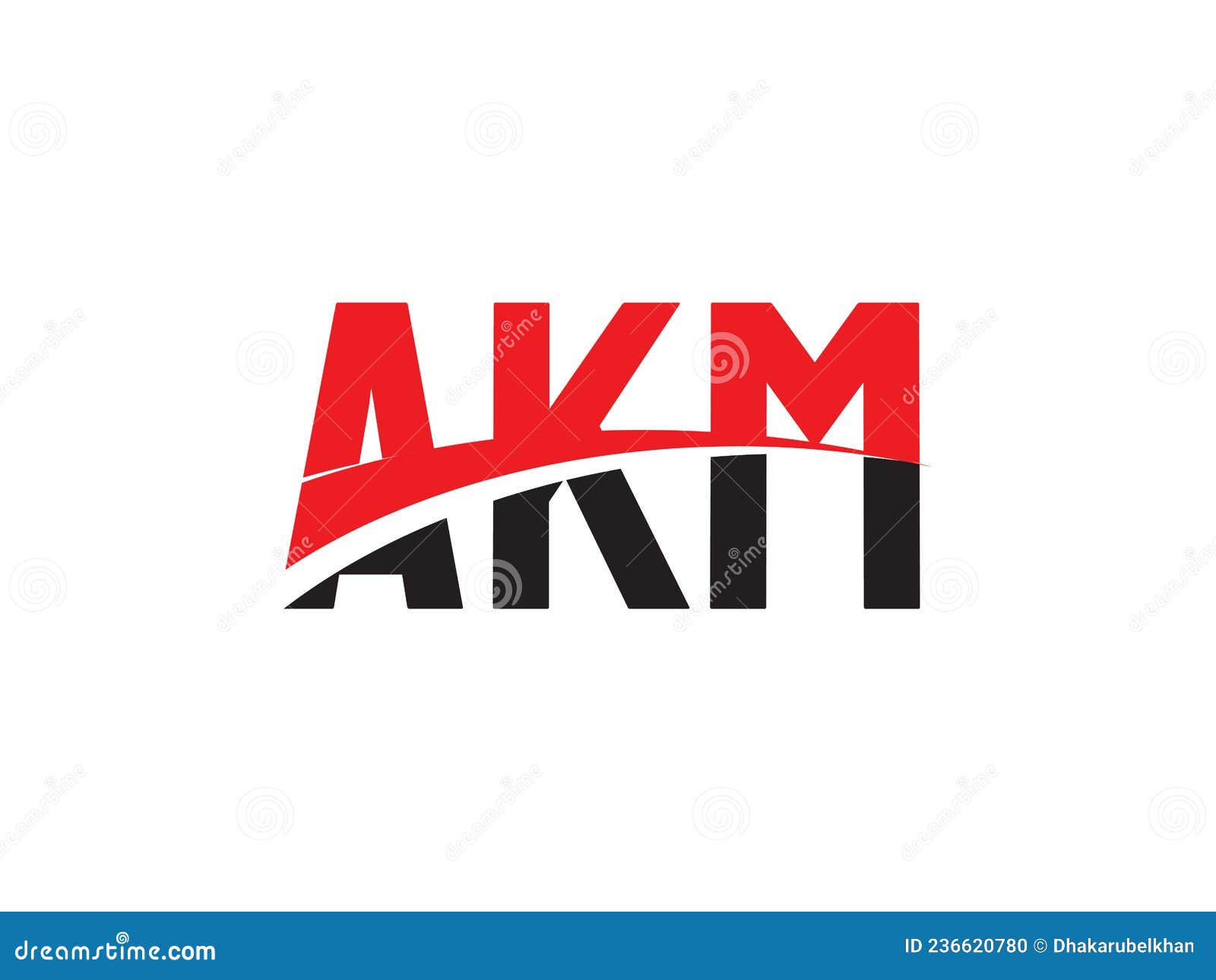 AKM Letter Initial Logo Design Vector Illustration Stock Vector ...