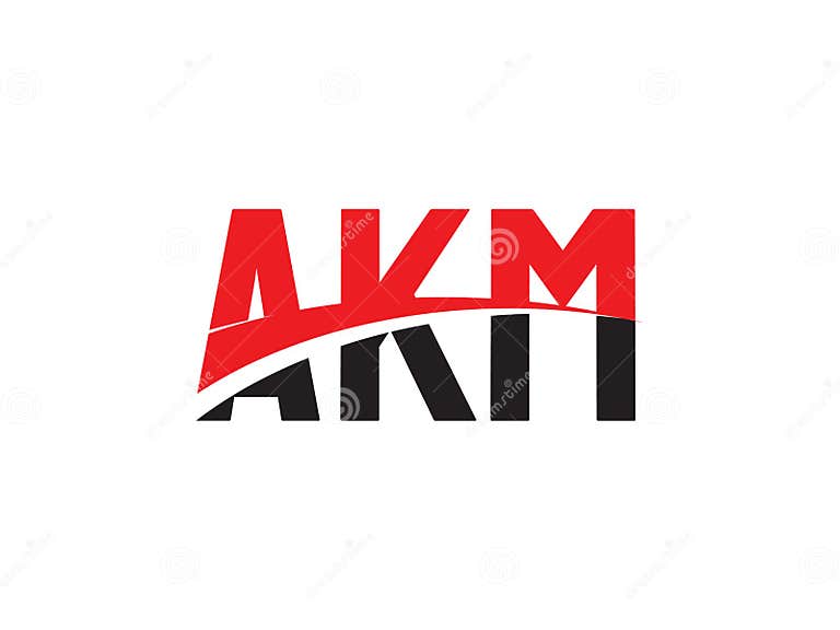 AKM Letter Initial Logo Design Vector Illustration Stock Vector ...