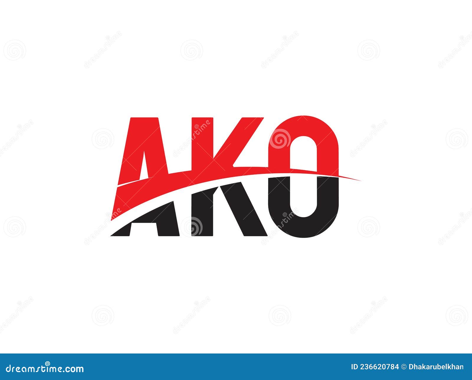 AKO Letter Initial Logo Design Vector Illustration Stock Vector ...