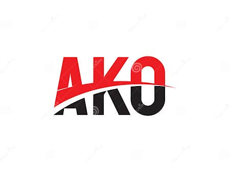 AKO Letter Initial Logo Design Vector Illustration Stock Vector ...