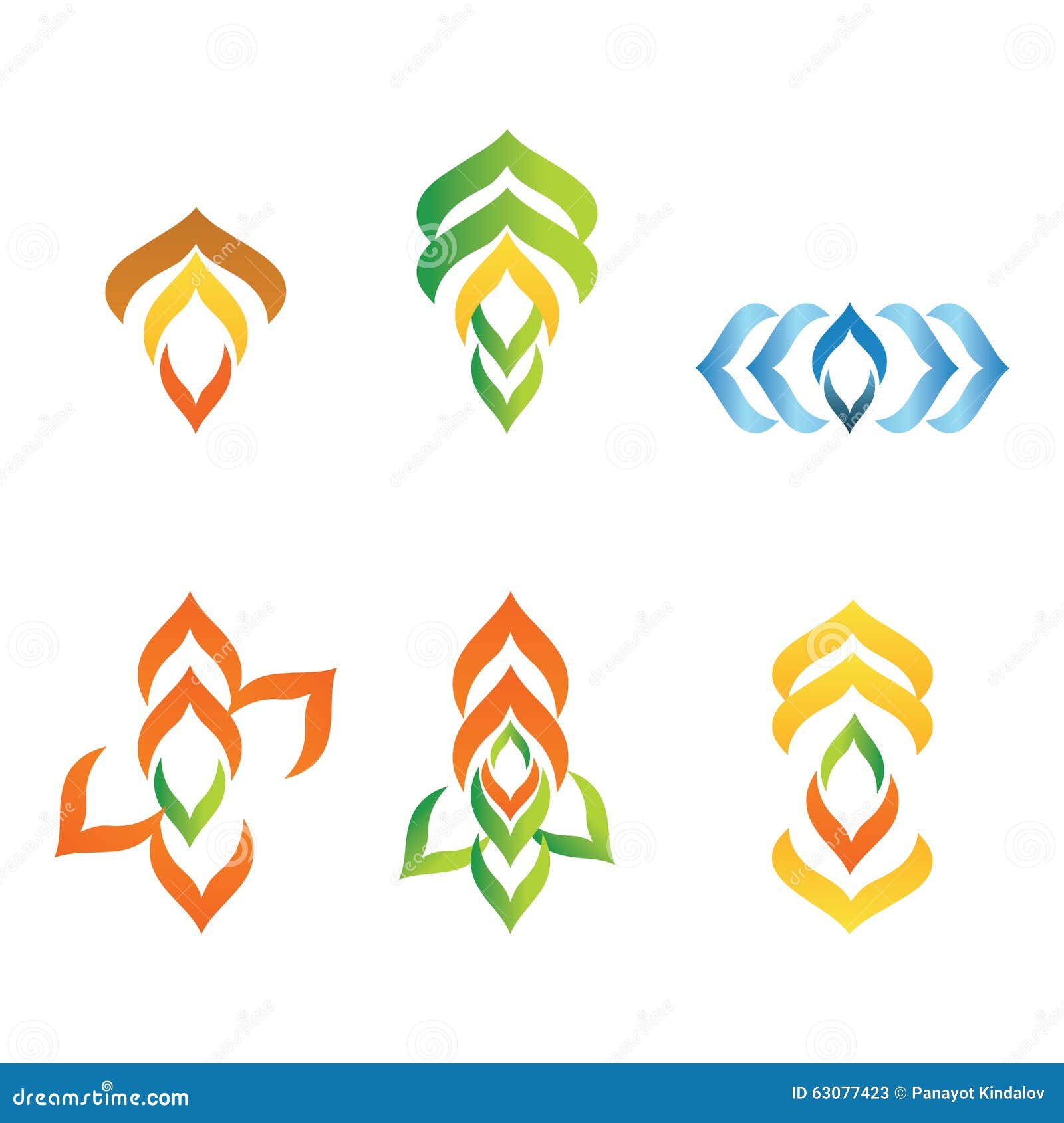 Abstract Company Business Logos in Akorn Style Stock Vector ...