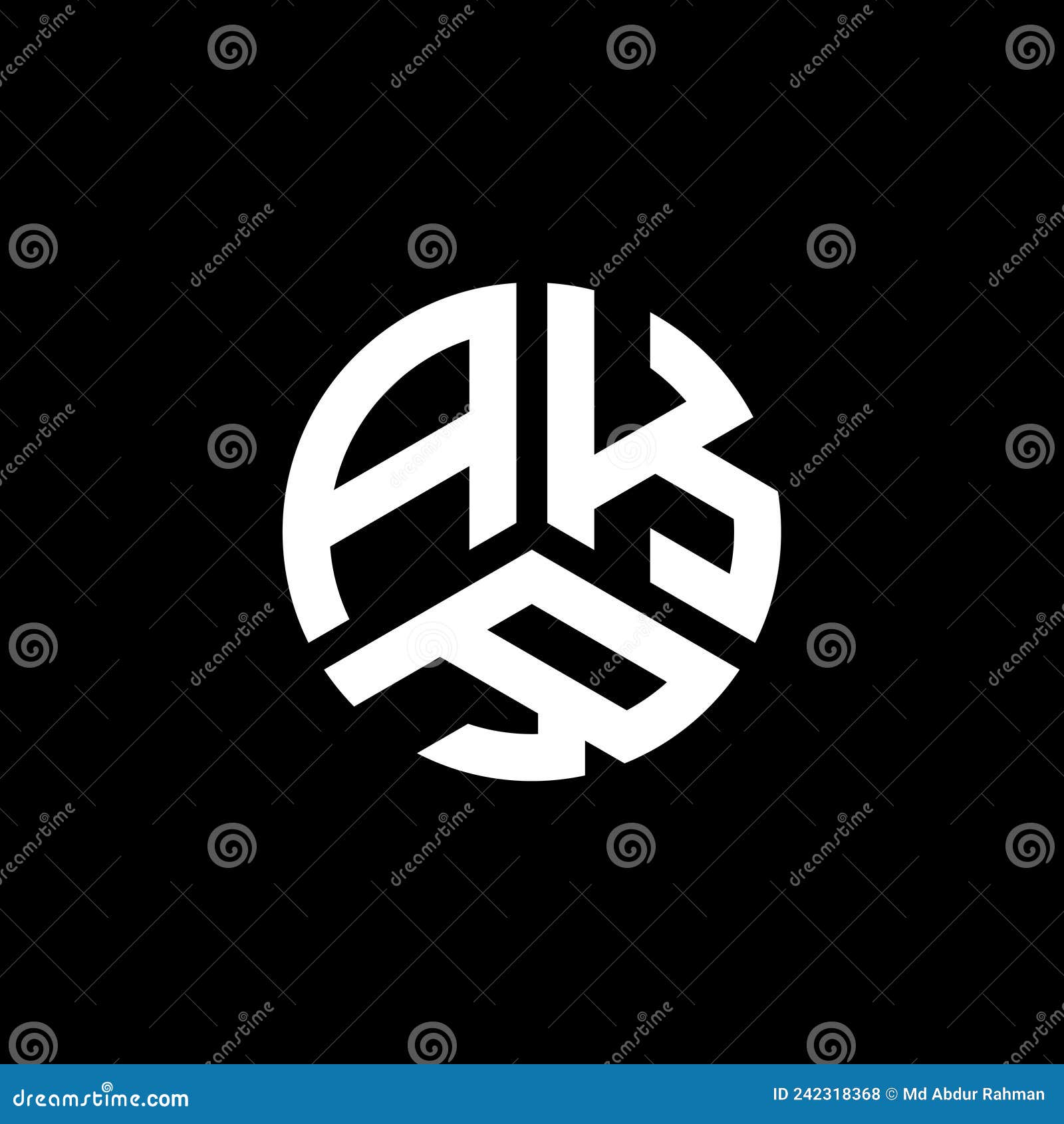 AKR Letter Logo Design on White Background. AKR Creative Initials ...