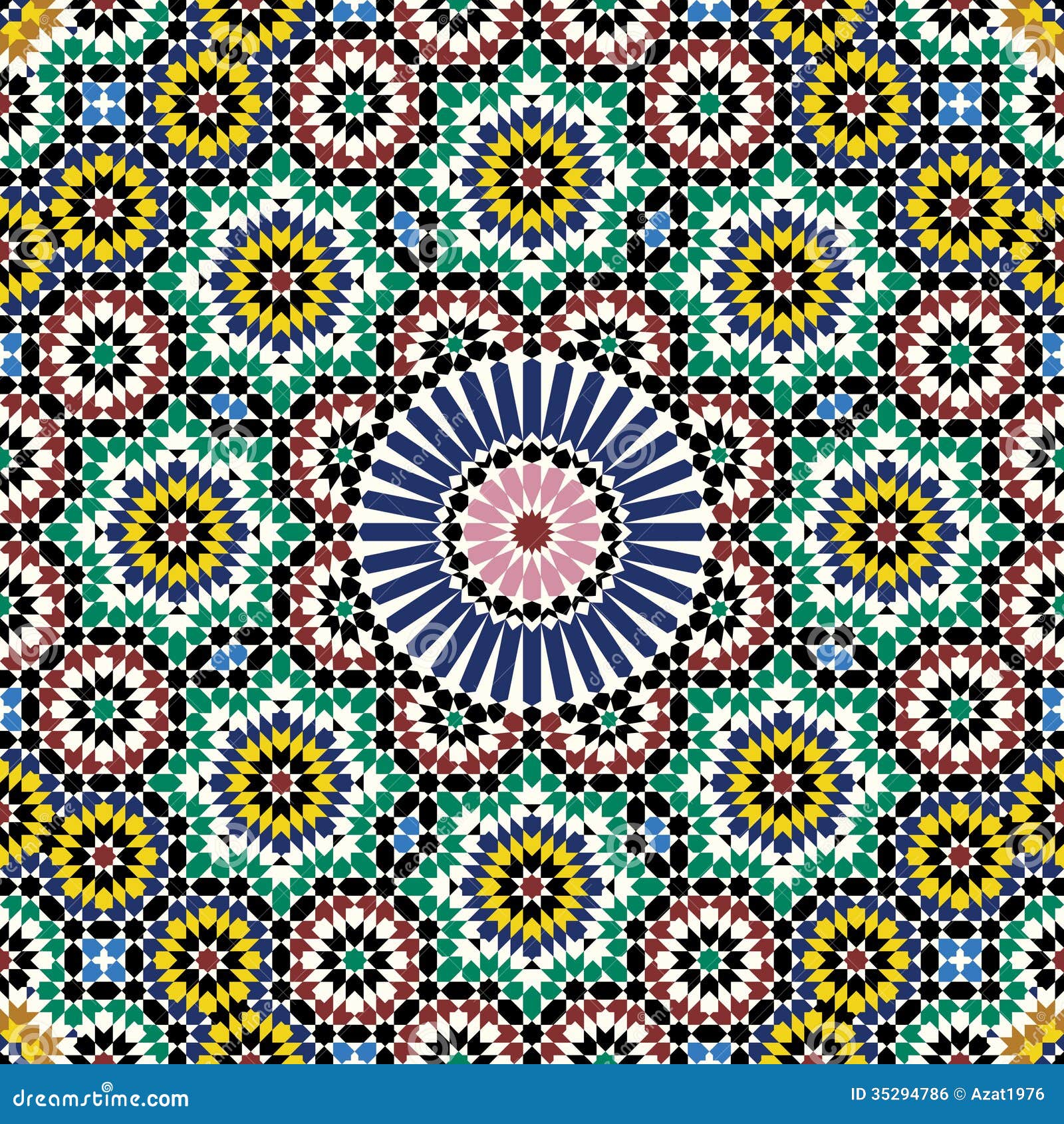 Akram Morocco Pattern Two stock vector. Illustration of islam - 35294786