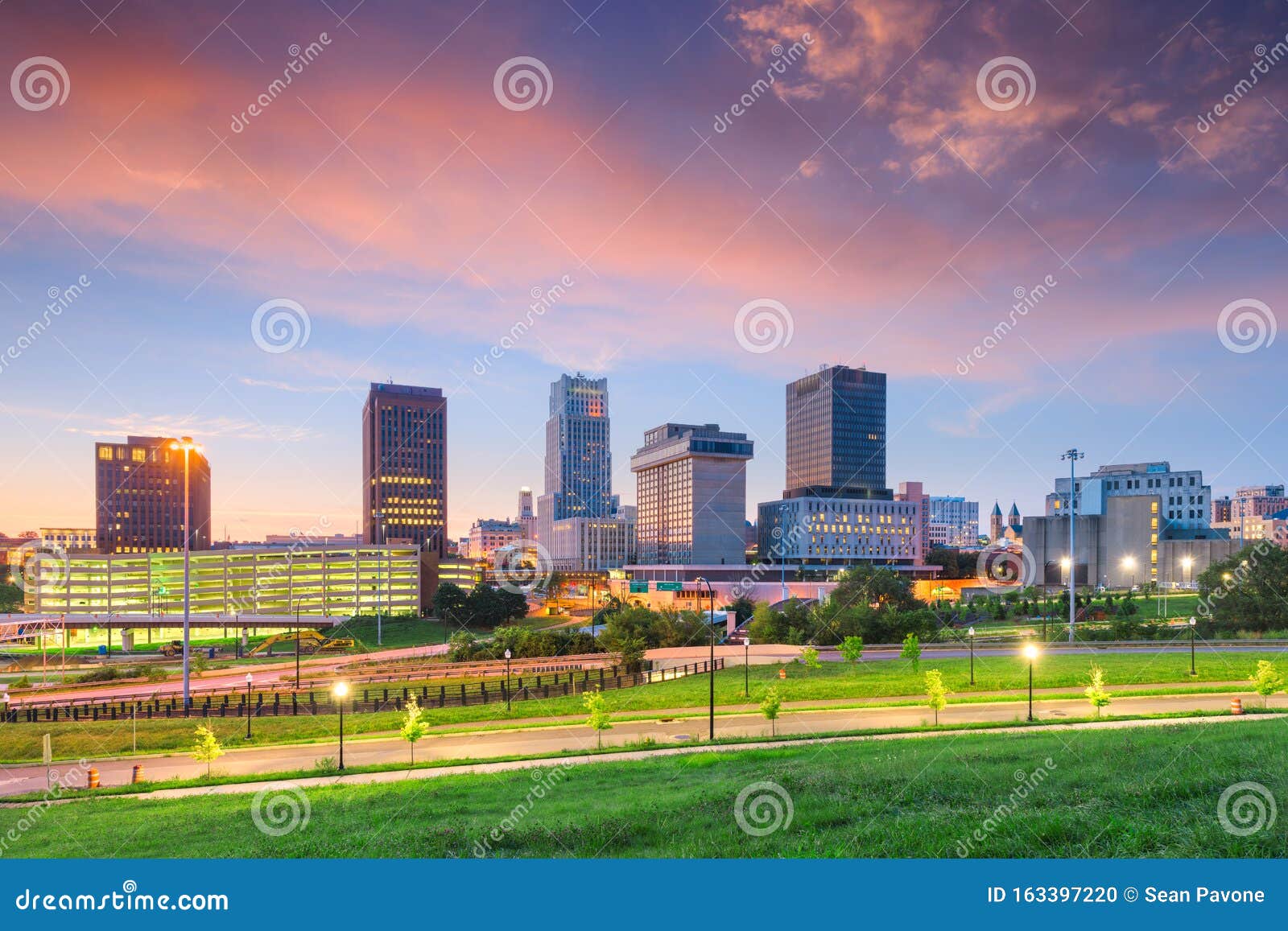 Akron, Ohio, USA Downtown Skyline Stock Photo - Image of outdoors ...