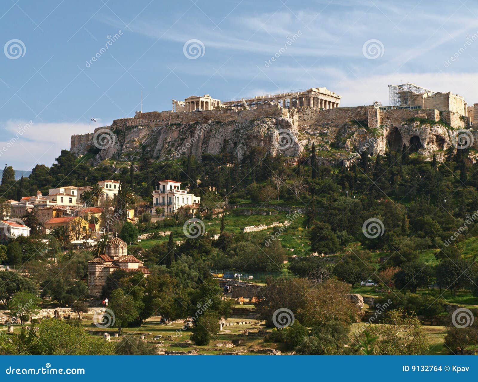 Akropol zdjęcie stock. Obraz złożonej z historia, olimpijski - 9132764