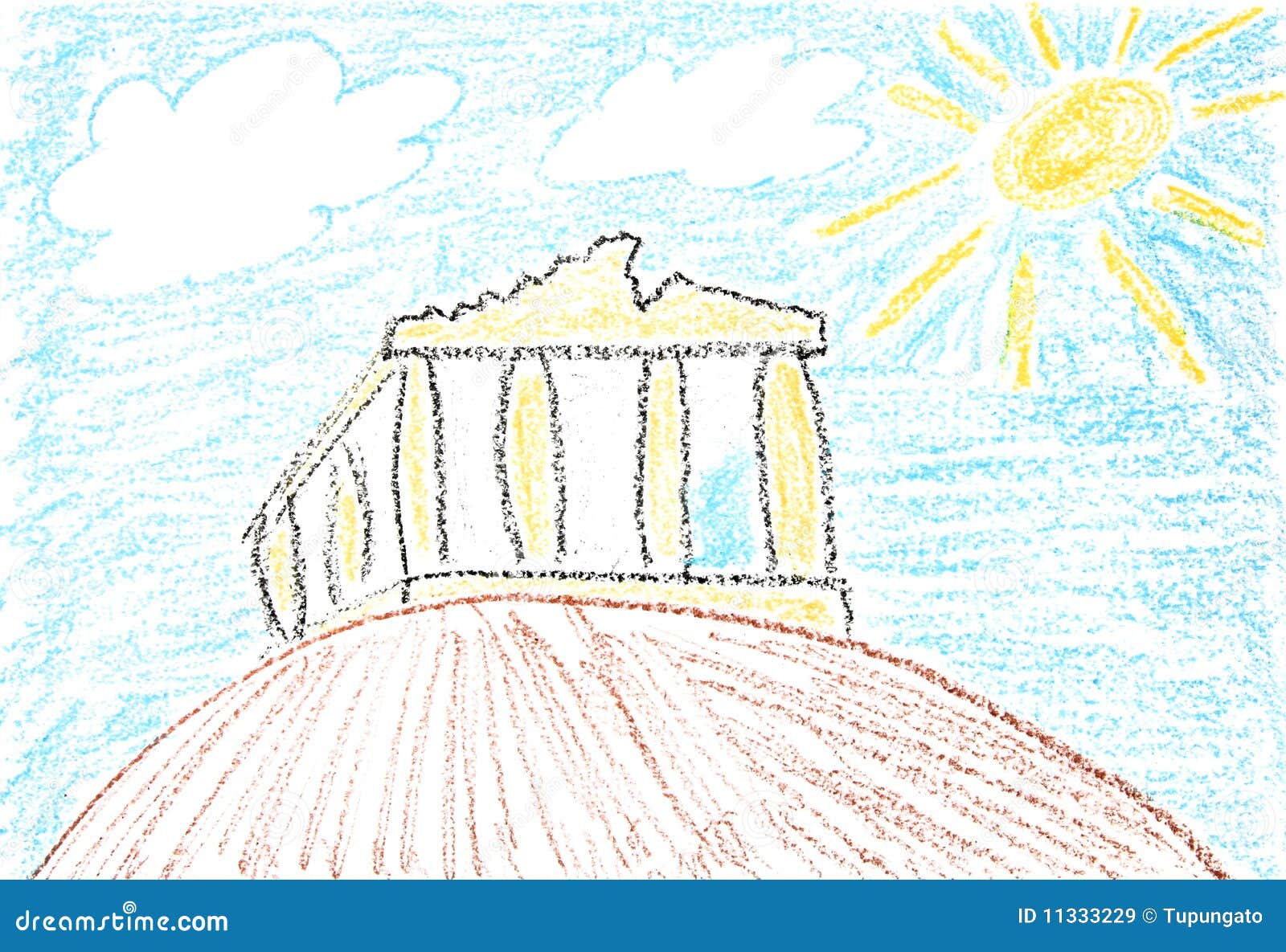 Akropolis stock illustratie. Illustration of acropolis - 11333229