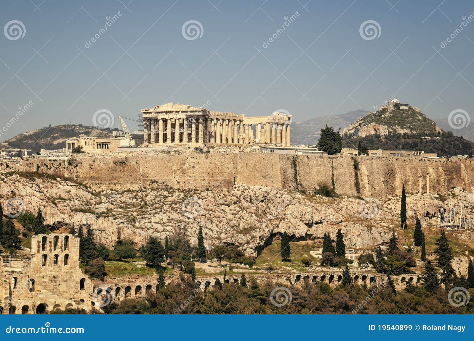 Akropolis, Athen stockbild. Bild von zivilisation, archäologie - 19540899