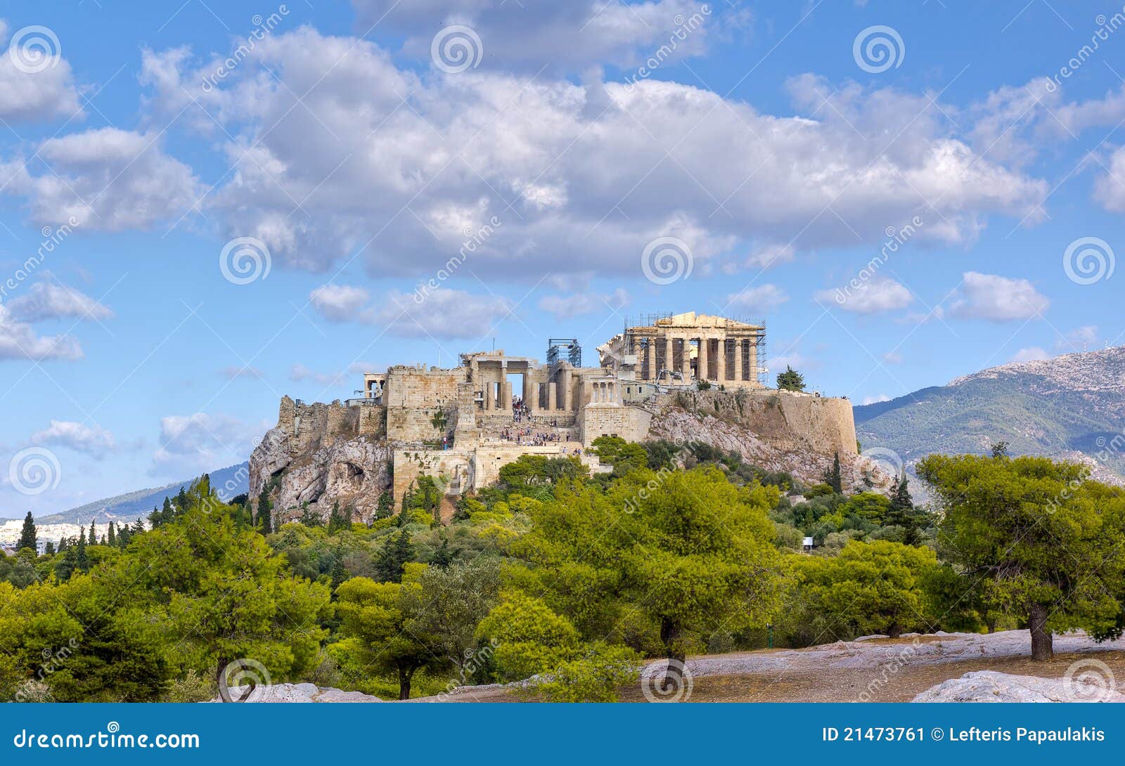 Akropolis, Athen stockbild. Bild von gebäude, religion - 21473761