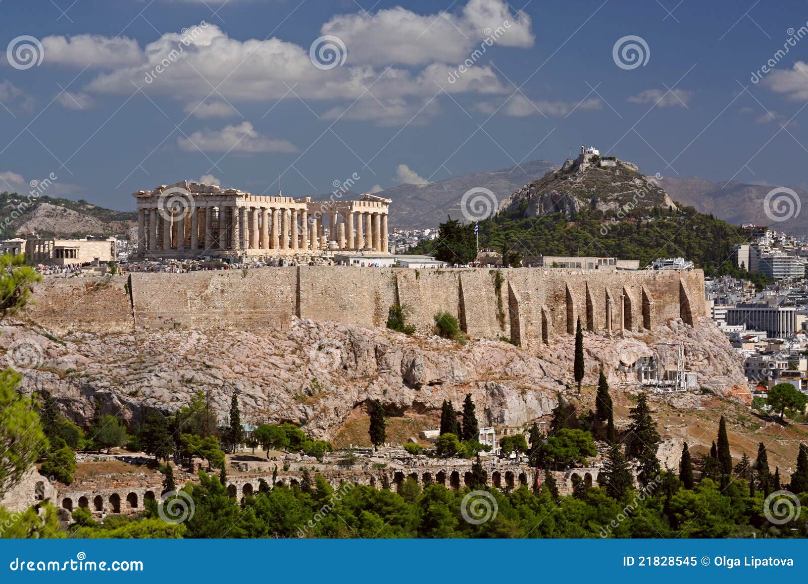 Akropolis, Athen stockbild. Bild von berühmt, athene - 21828545