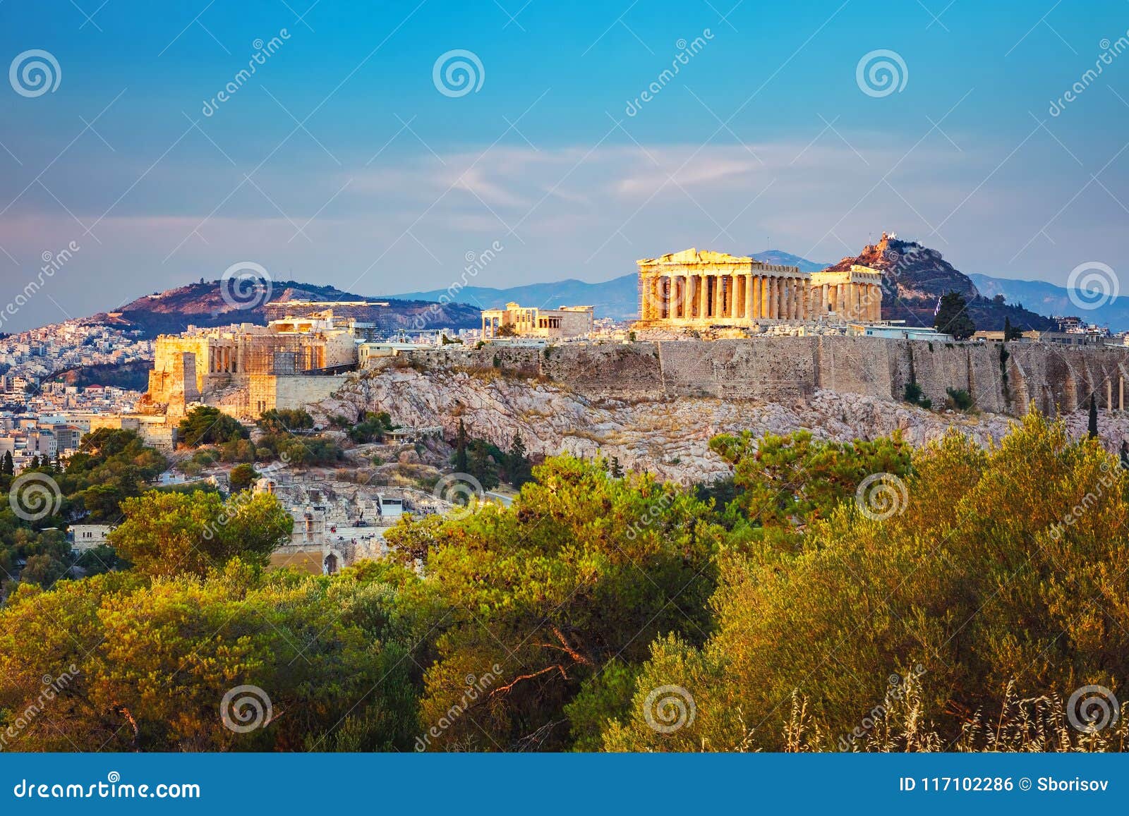 Akropolis in Athen, Griechenland Stockfoto - Bild von athen, kultur ...