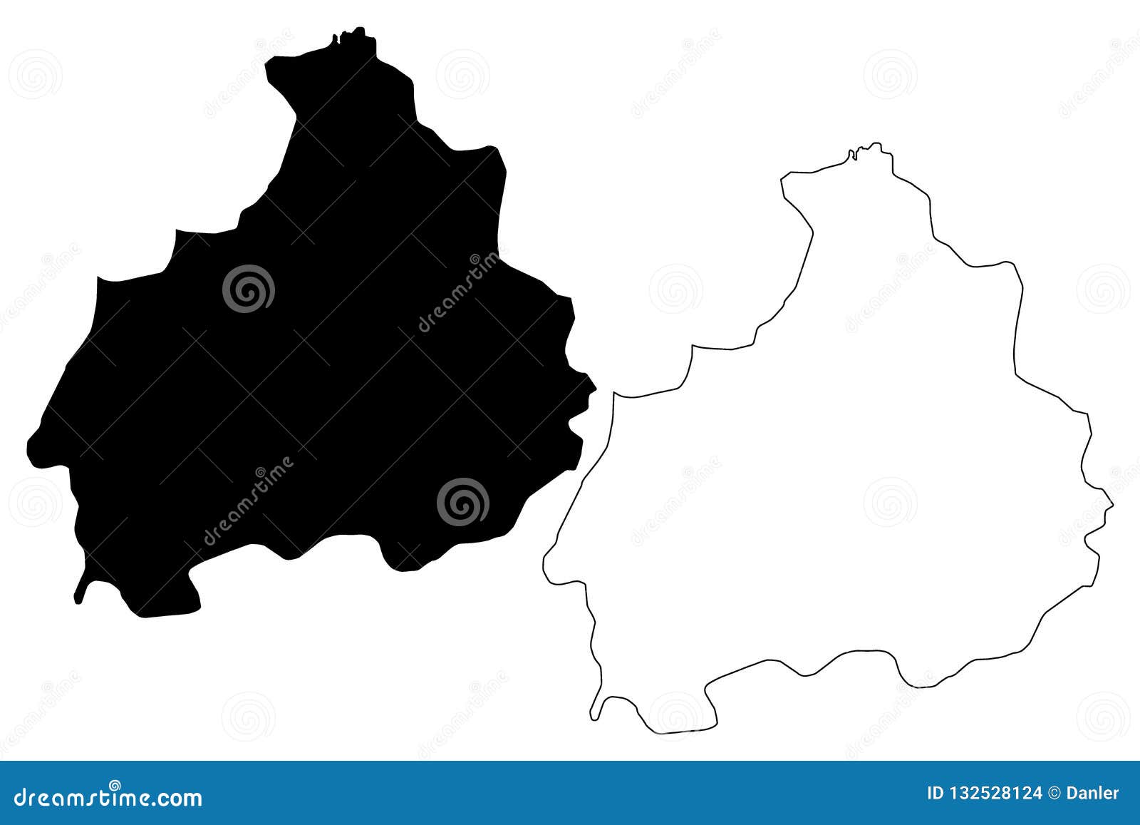 Aksaray map vector stock vector. Illustration of province - 132528124