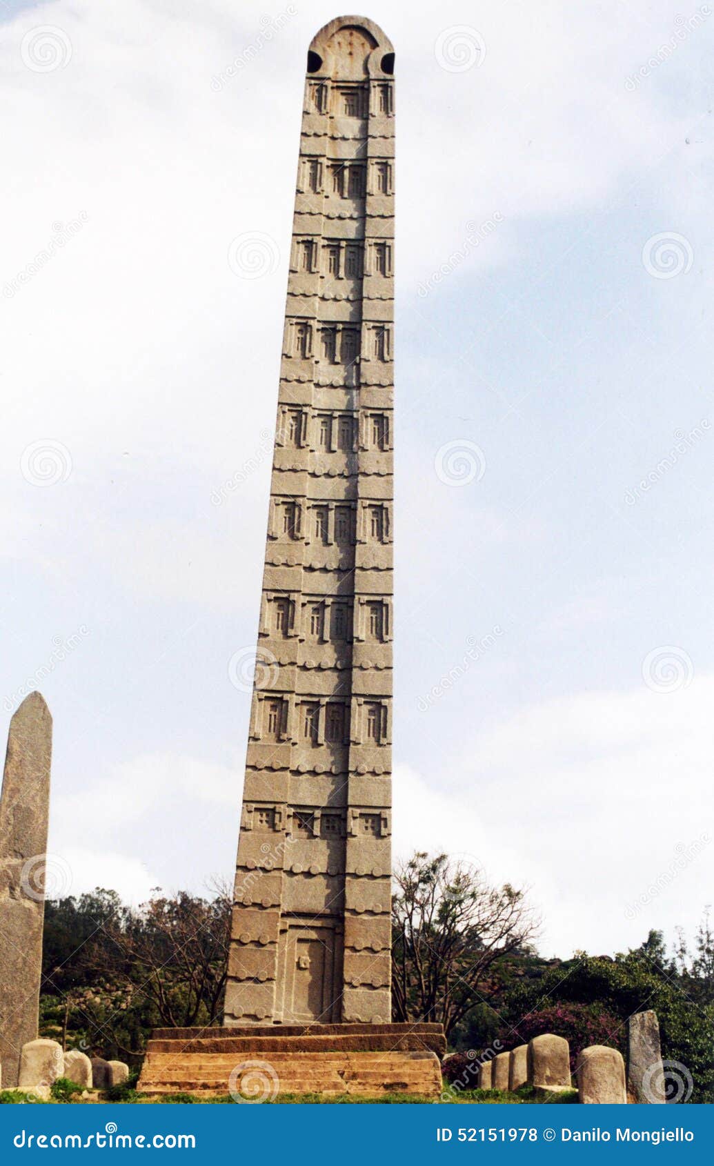 Aksum stele stock photo. Image of tigray, historic, tourism - 52151978