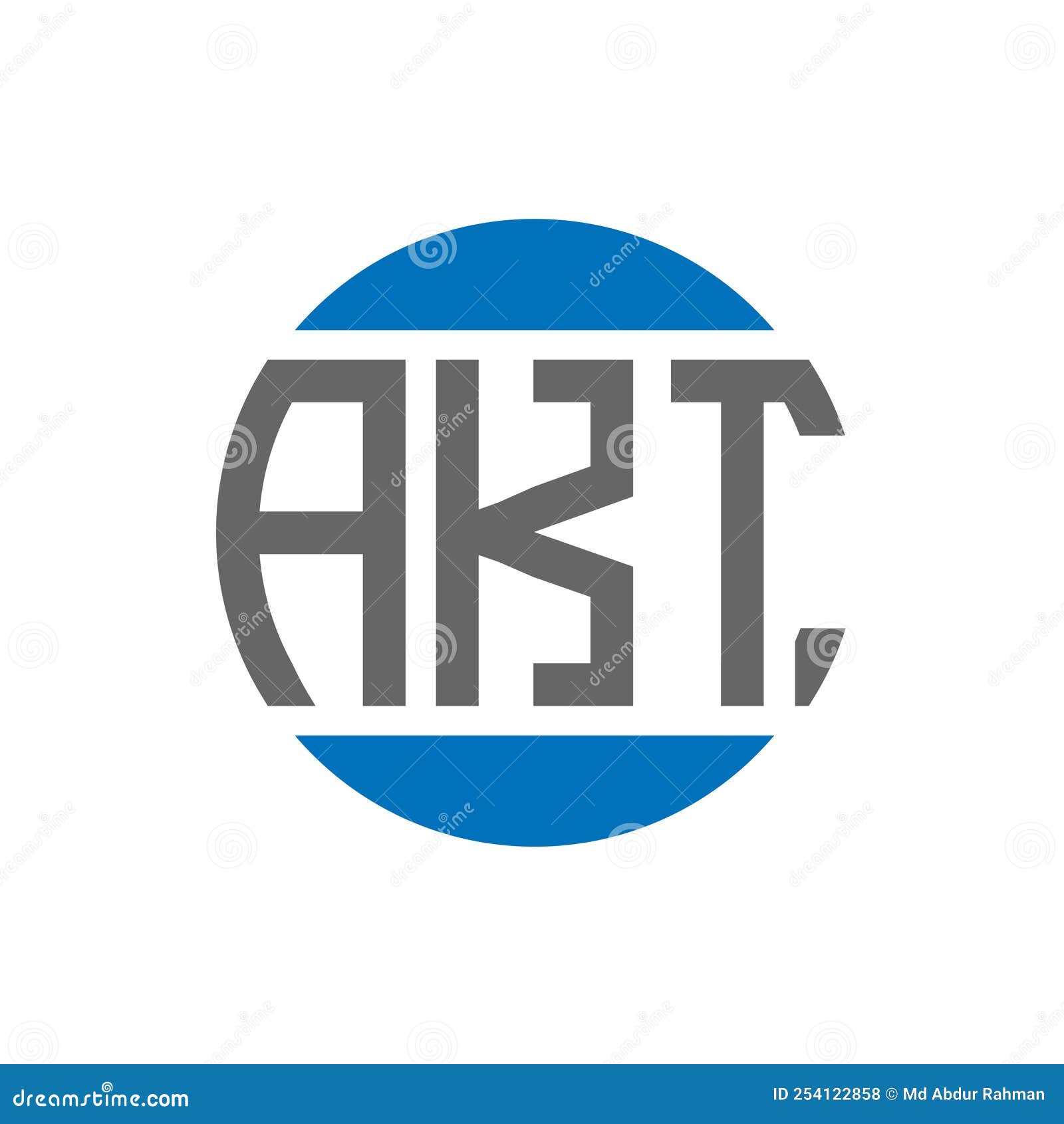AKT Letter Logo Design on White Background. AKT Creative Initials ...