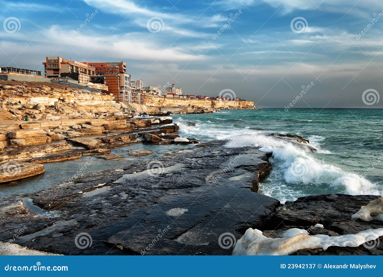 Aktau city, Kazakhstan. stock image. Image of seaside - 23942137