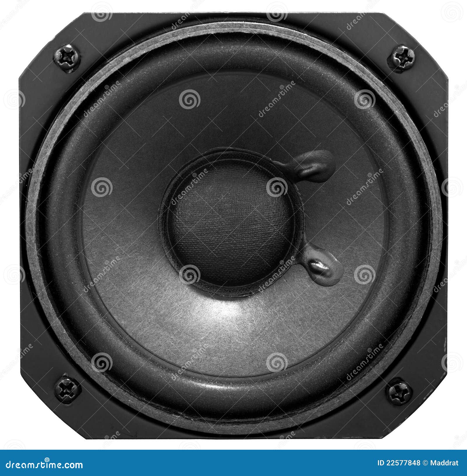 Akustischer Lautsprecher Getrennt Stockfoto - Bild von stereo, laut ...