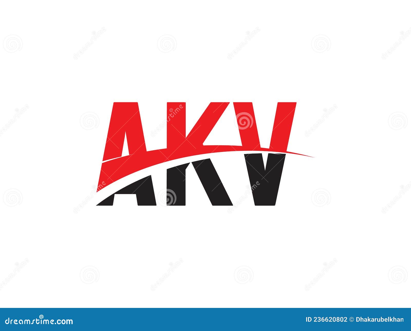 AKV Letter Initial Logo Design Vector Illustration Stock Vector ...