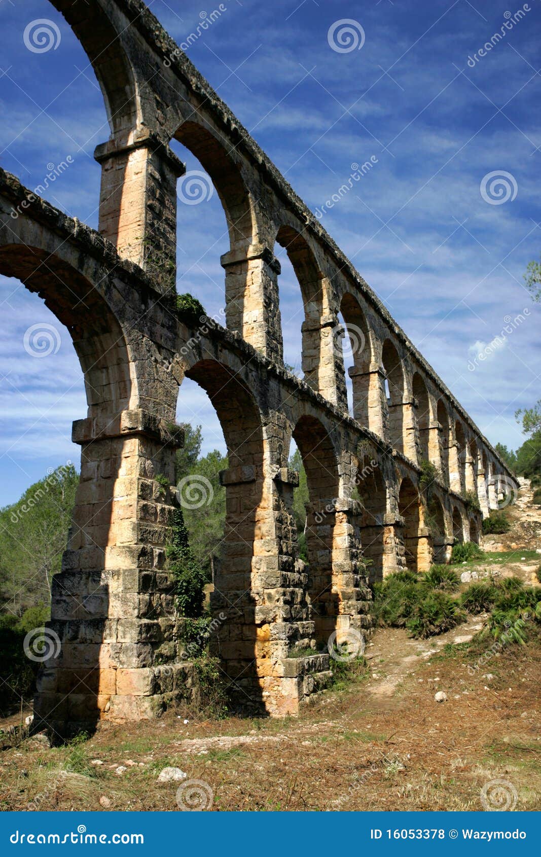 Akvedukt Roman Spain Tarragona Arkivfoto - Bild av arcadian, semester ...