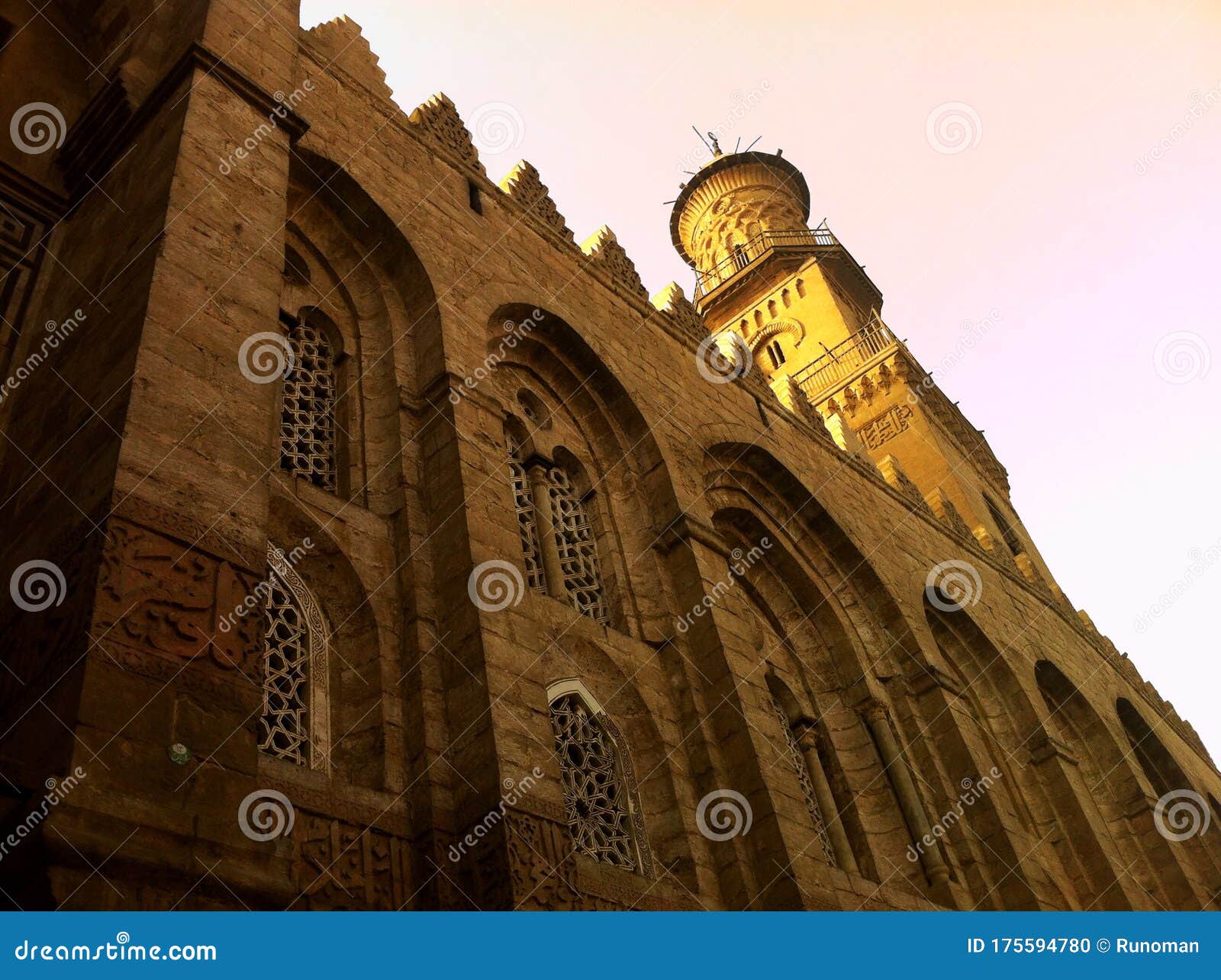 Al-Aqmar Mosque in Cairo stock photo. Image of city - 175594780