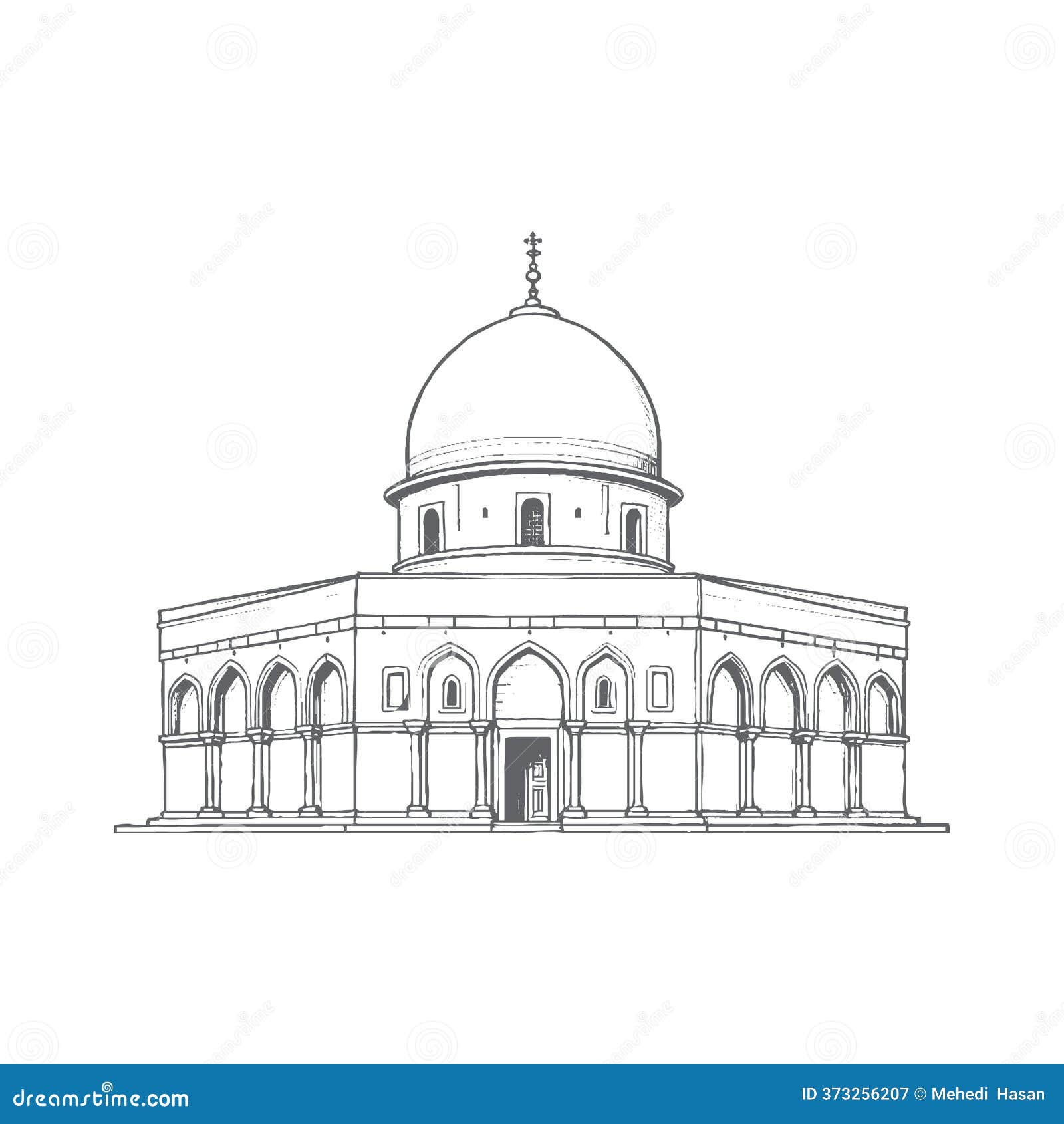 Al-Aqsa Mosque Located In Jerusalem, A Magnificent Mosque Building With ...