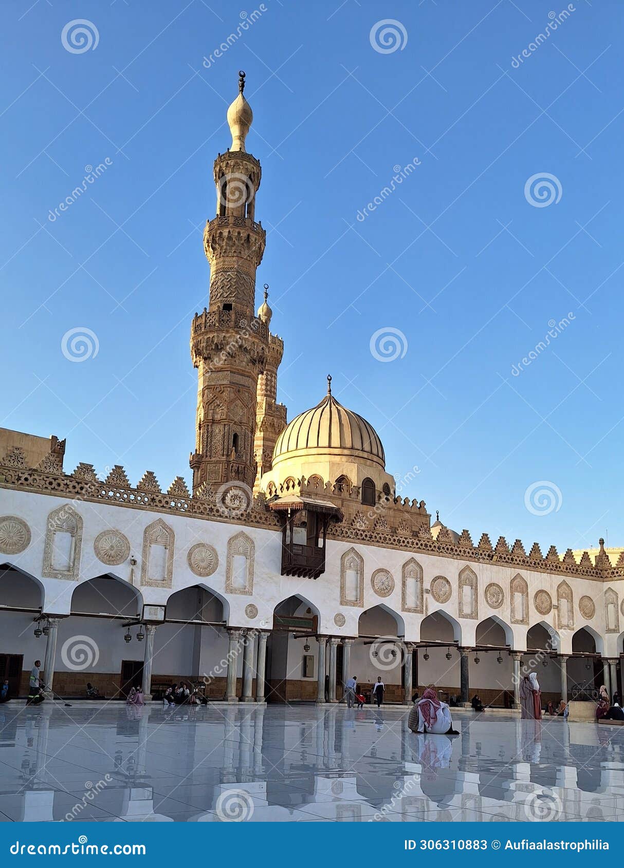 Al-Azhar Historical and Classical Aesthetic Mosque with Clear and ...