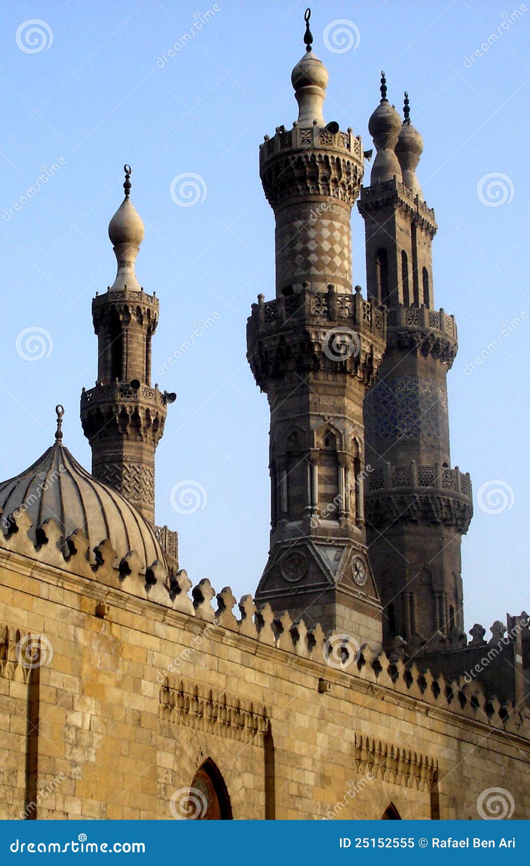 Al-Azhar Mosque stock image. Image of arabic, islam, landmark - 25152555