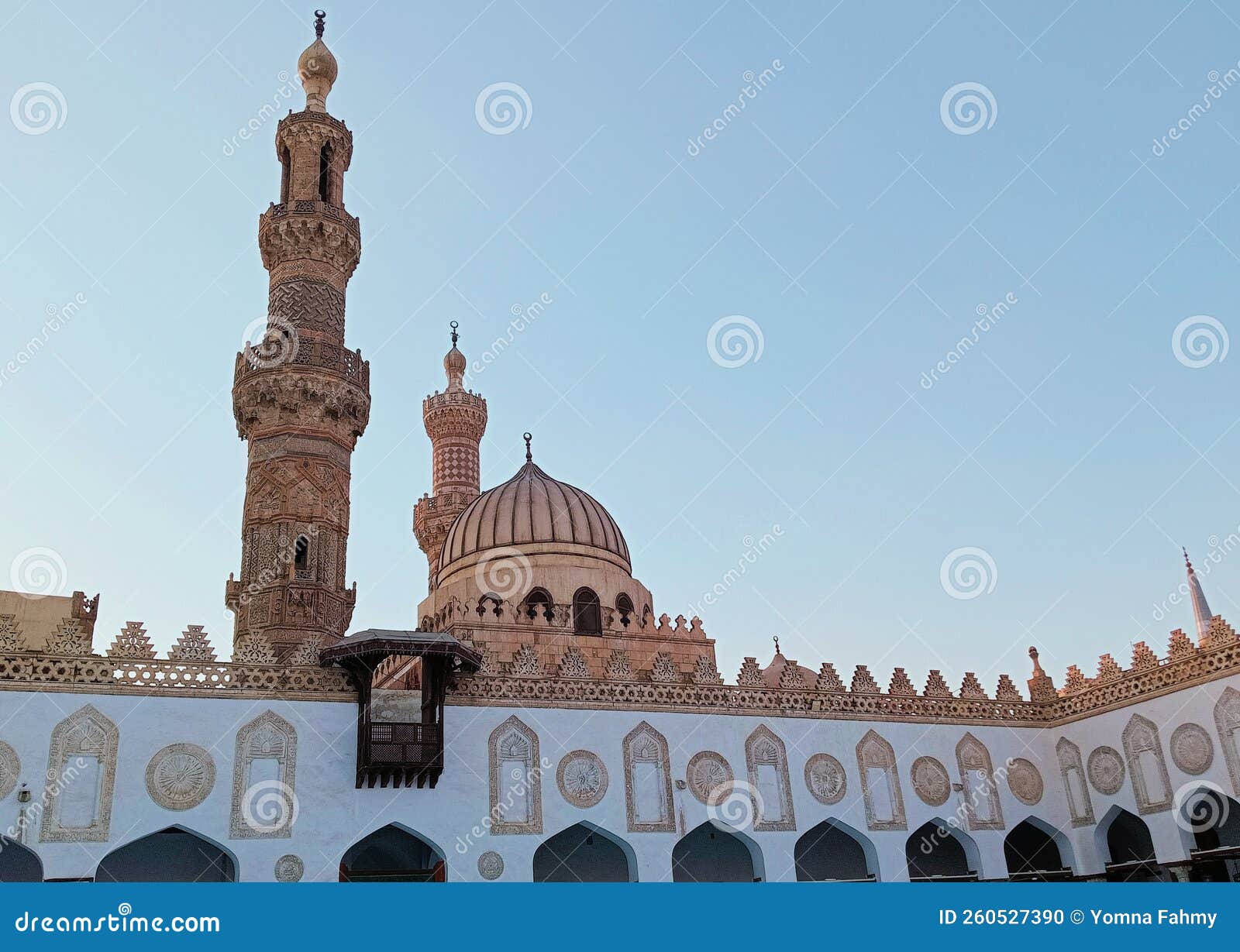 Al Azhar mosque stock photo. Image of tower, basilica - 260527390