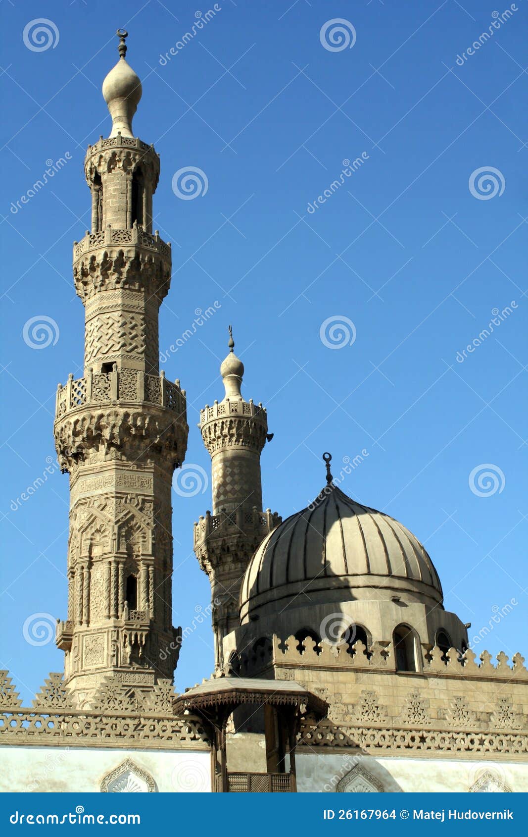 Al-Azhar Mosque stock photo. Image of horizontal, arab - 26167964
