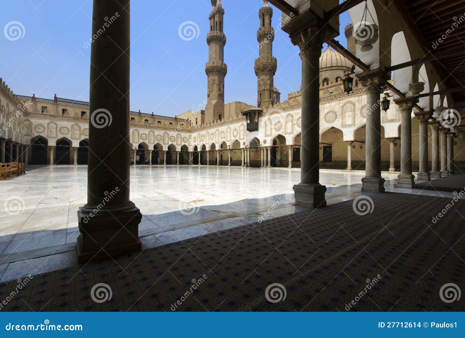 Al-Azhar Mosque stock photo. Image of building, courtyard - 27712614