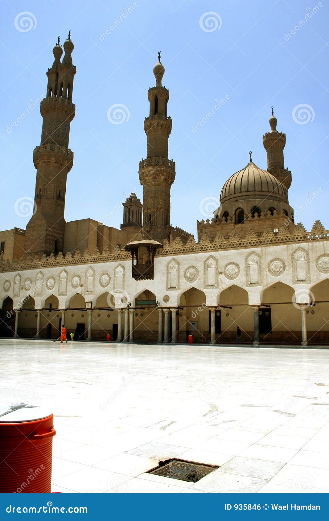 Al-azhar mosque in cairo stock photo. Image of wall, travel - 935846