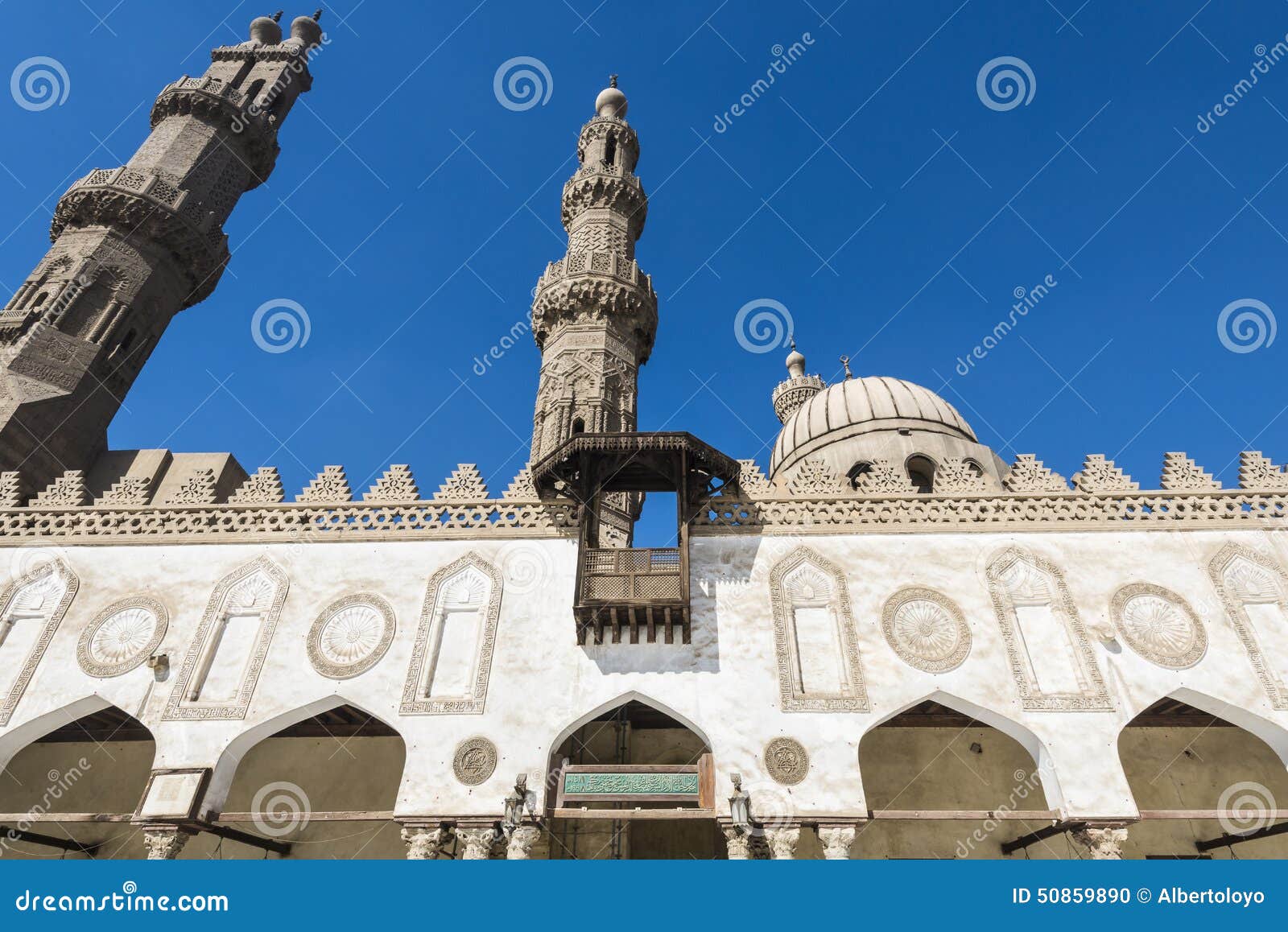 Al-Azhar Mosque, Cairo, Egypt Stock Photo - Image of mosque, city: 50859890