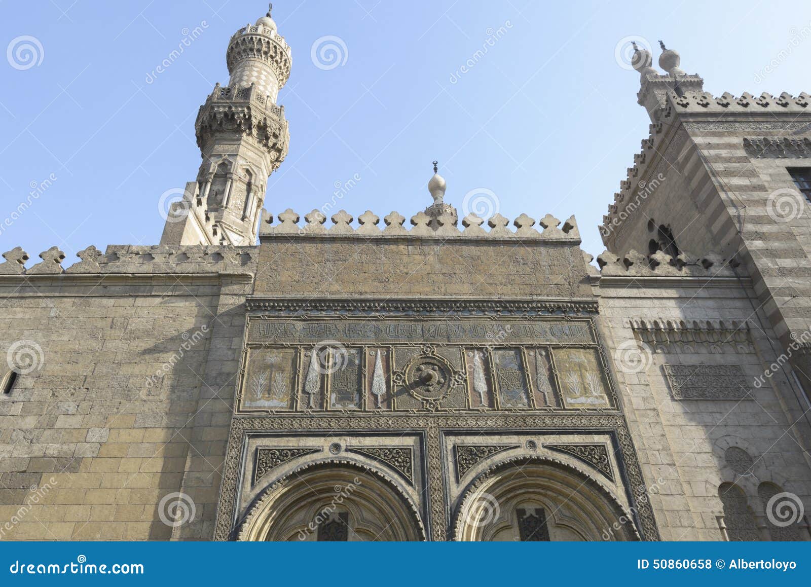 Al-Azhar Mosque, Cairo, Egypt Stock Photo - Image of sightseeing, islam ...