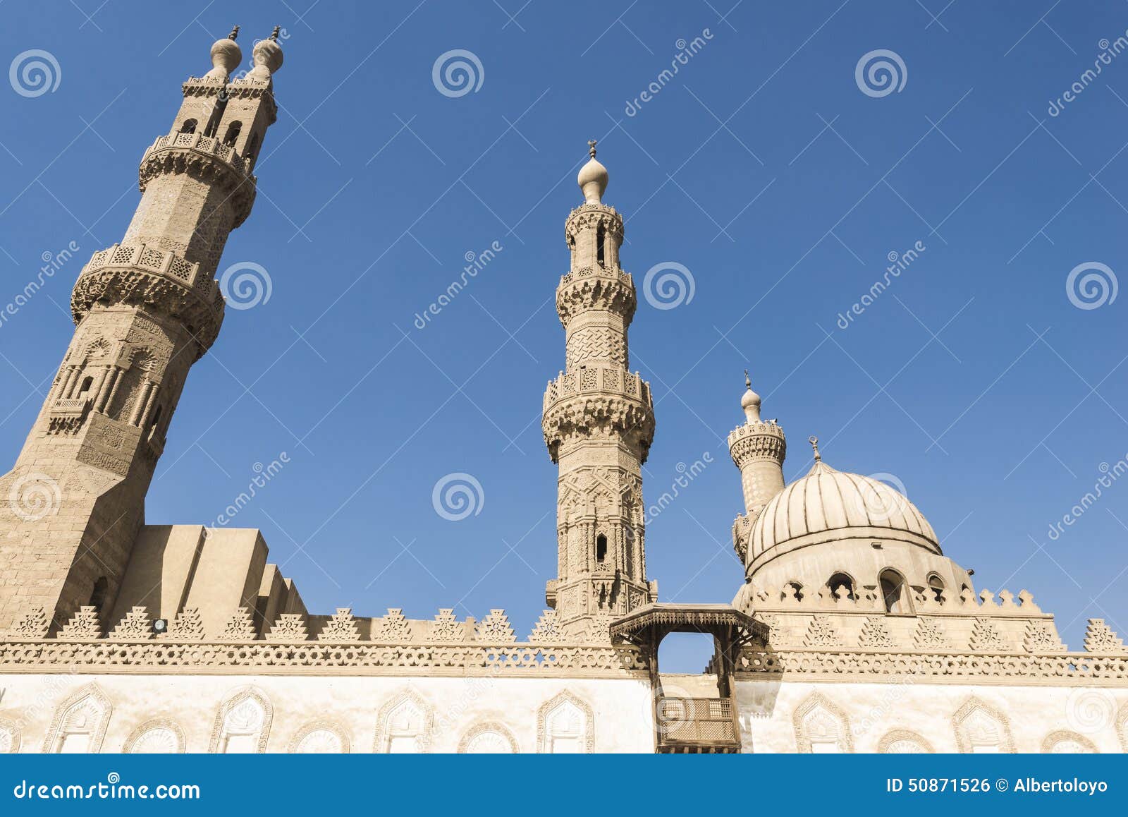 Al-Azhar Mosque, Cairo, Egypt Stock Photo - Image of building, muslim ...