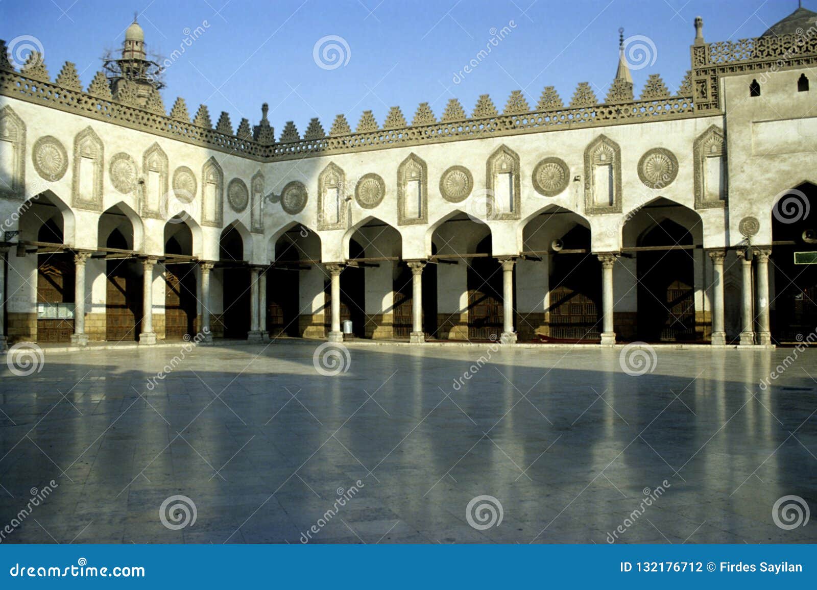 Al-Azhar Mosque, Cairo, Egypt Stock Photo - Image of minaret, muslim ...