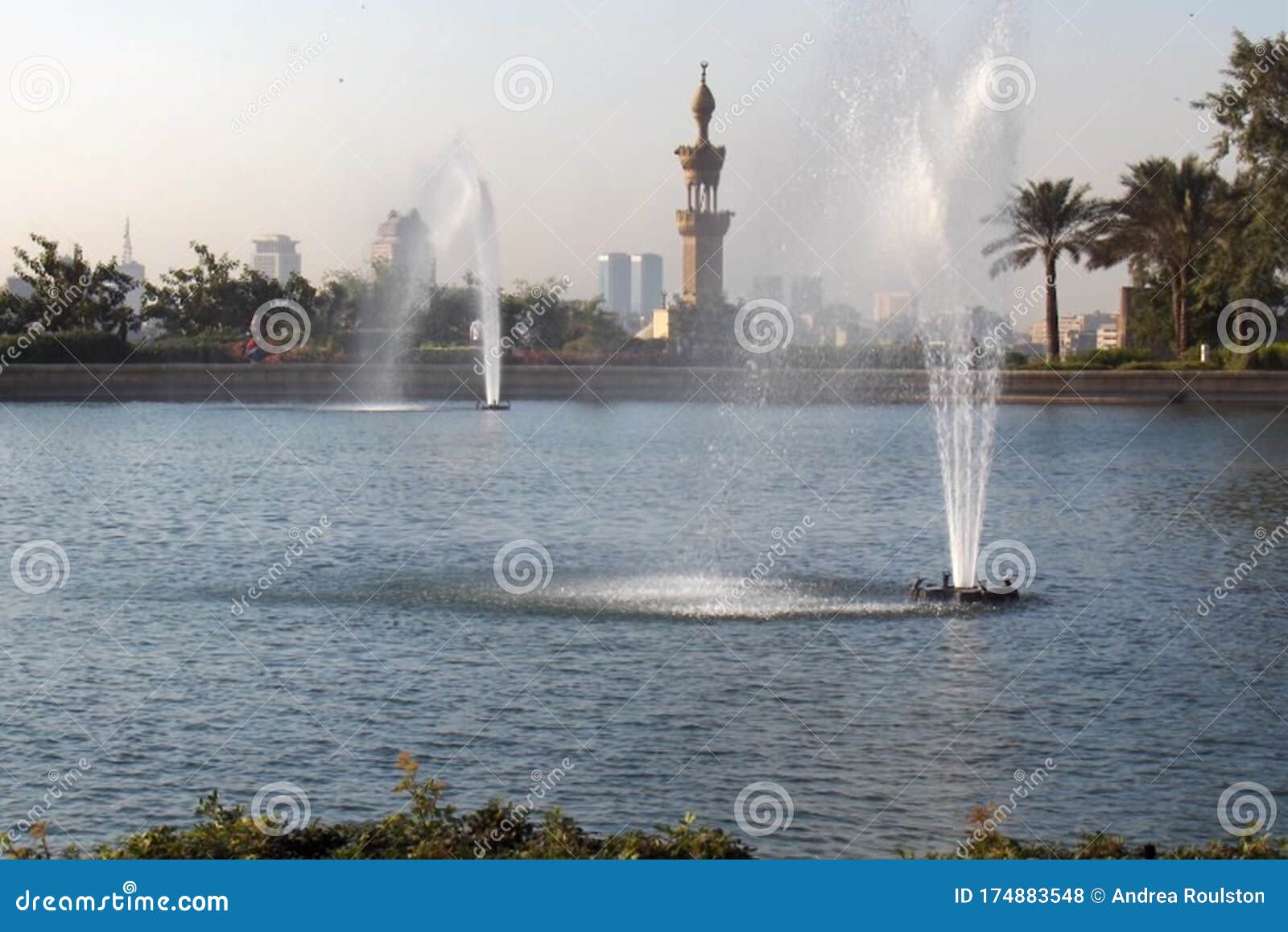 Al Azhar Park in Cairo, Egypt Stock Photo - Image of cairo, vacation ...