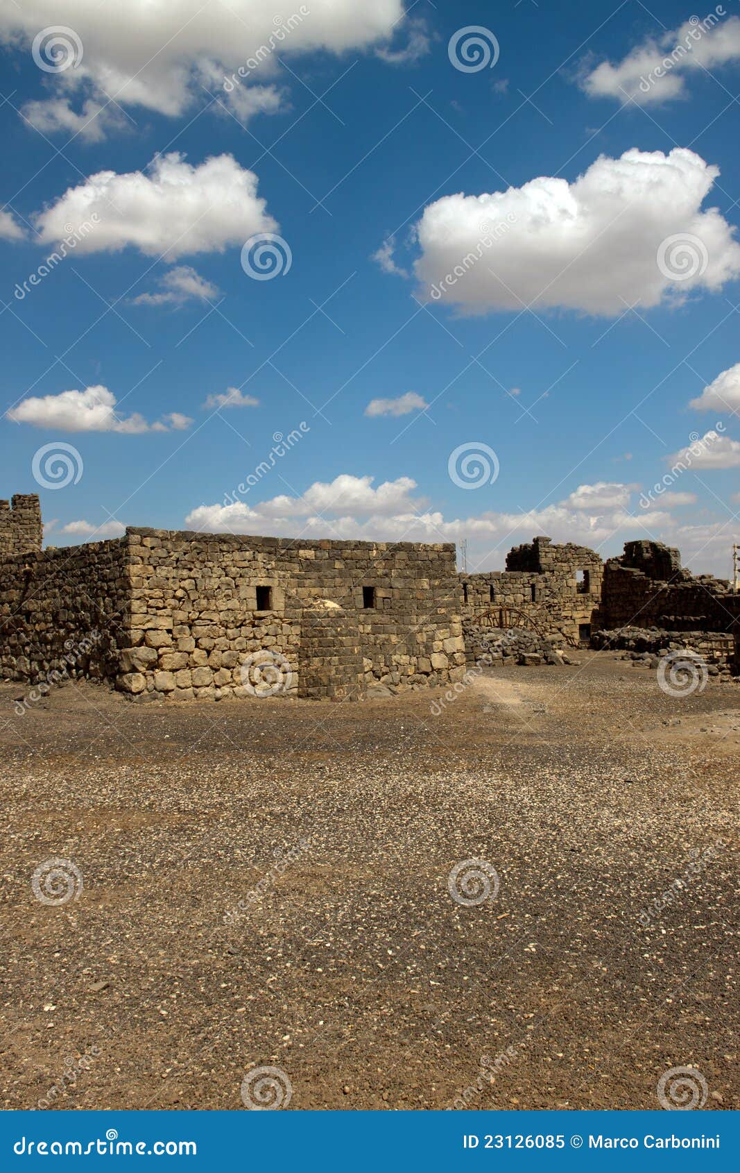 Al Azraq Castle ruins stock image. Image of engineer - 23126085