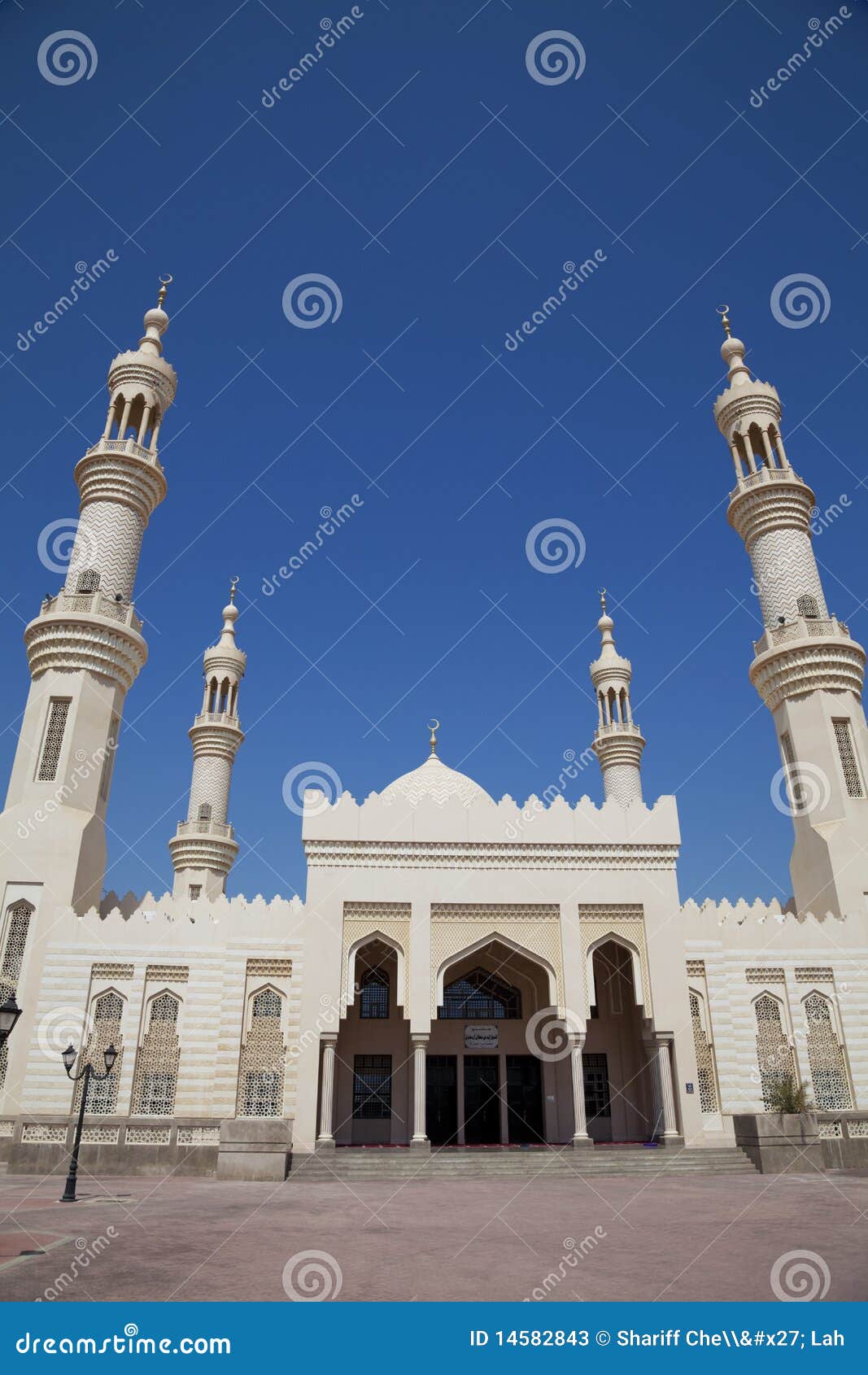 Al-Bahya Mosque, Abu Dhabi, UAE Stock Image - Image of sanctuary, dome ...