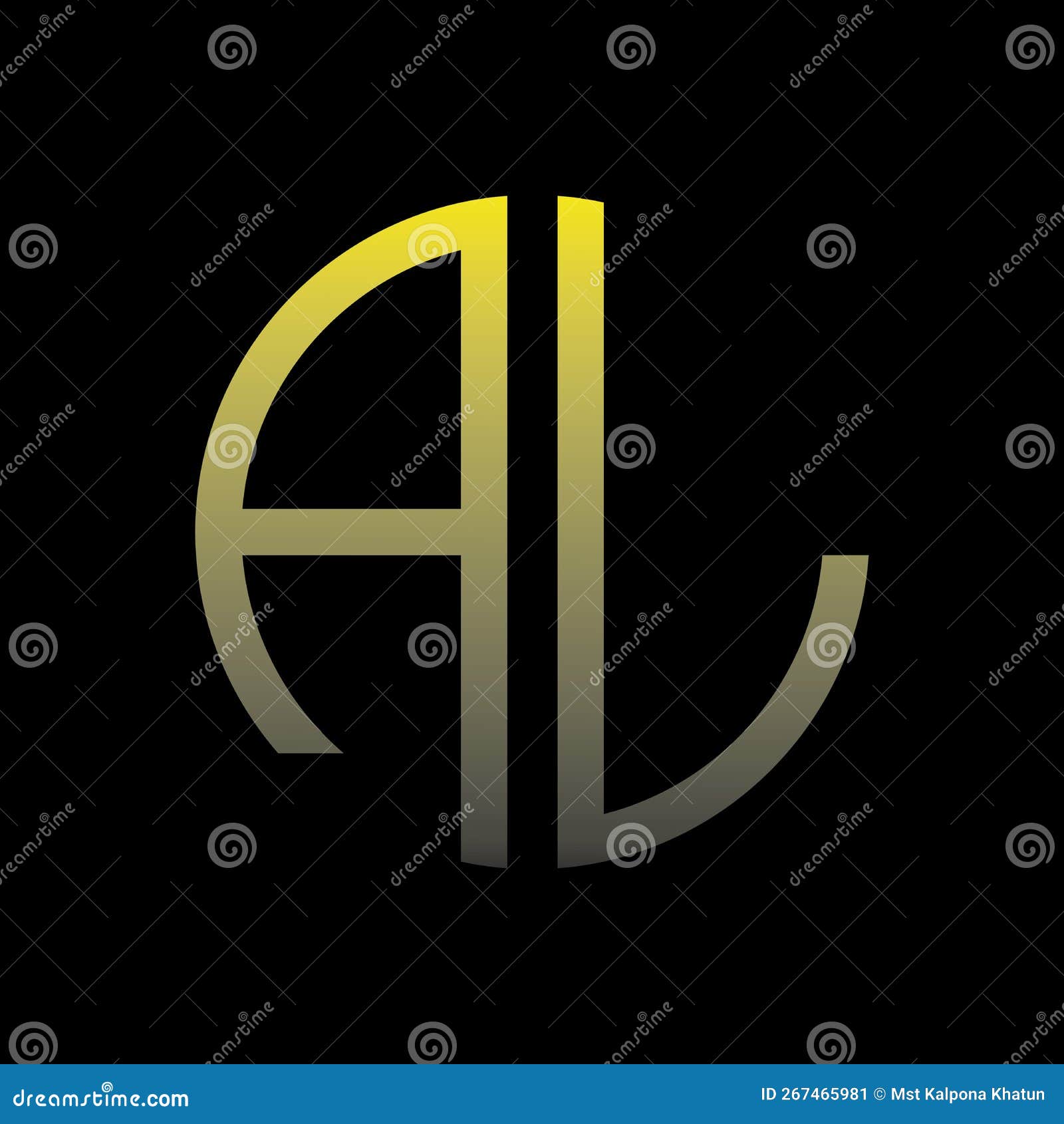 AL Company Logo with Circle Used Stock Vector - Illustration of logo ...