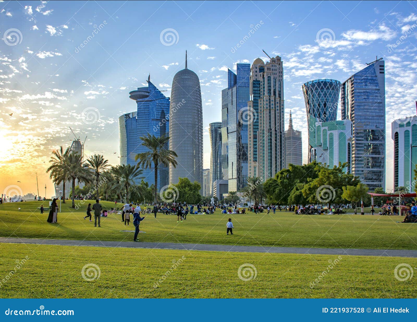 Dafna District - Qatar editorial stock photo. Image of doha - 221937528