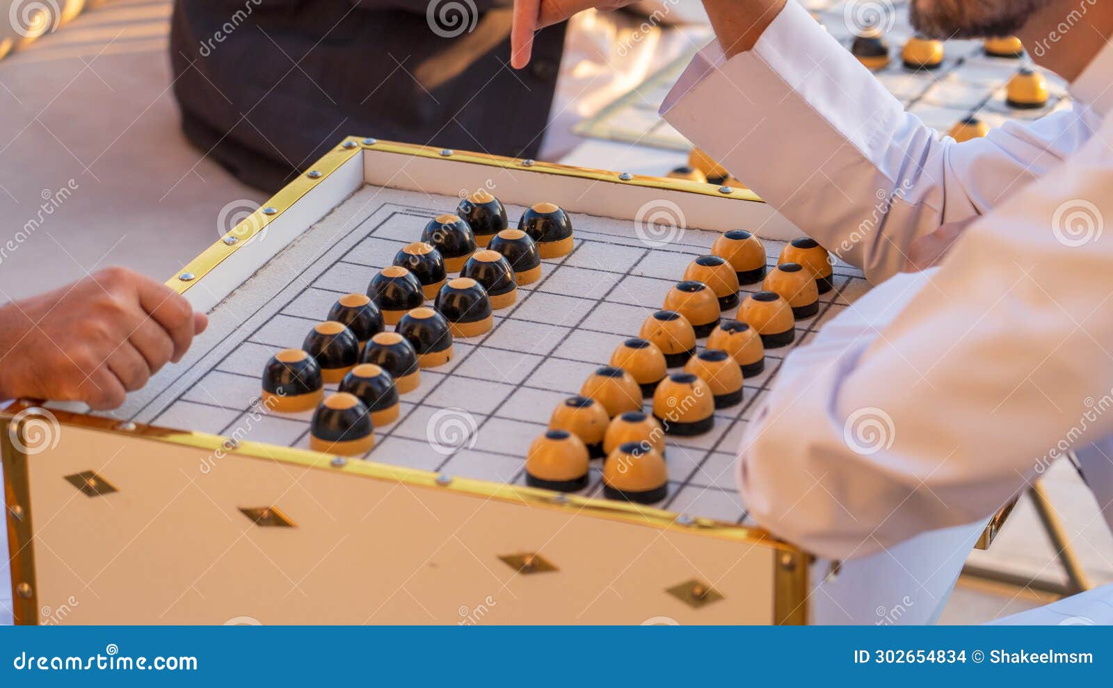 Al Dama Traditional Board Game Stock Photo - Image of barjees ...
