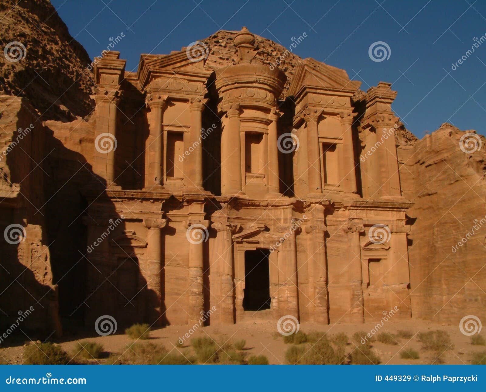 Al-Deir (the Monastery), Petra, Jordan Stock Image - Image of monastery ...