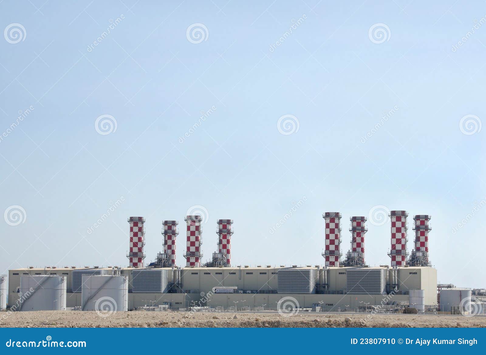 Al Dur Power plant Bahrain stock photo. Image of climate - 23807910