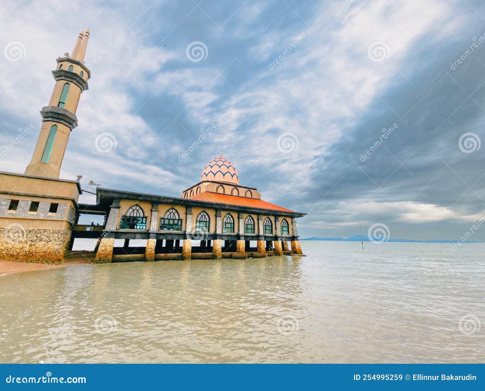 Al-Hussain Mosque at Kuala Perlis, Perlis, Malaysia Stock Image - Image ...