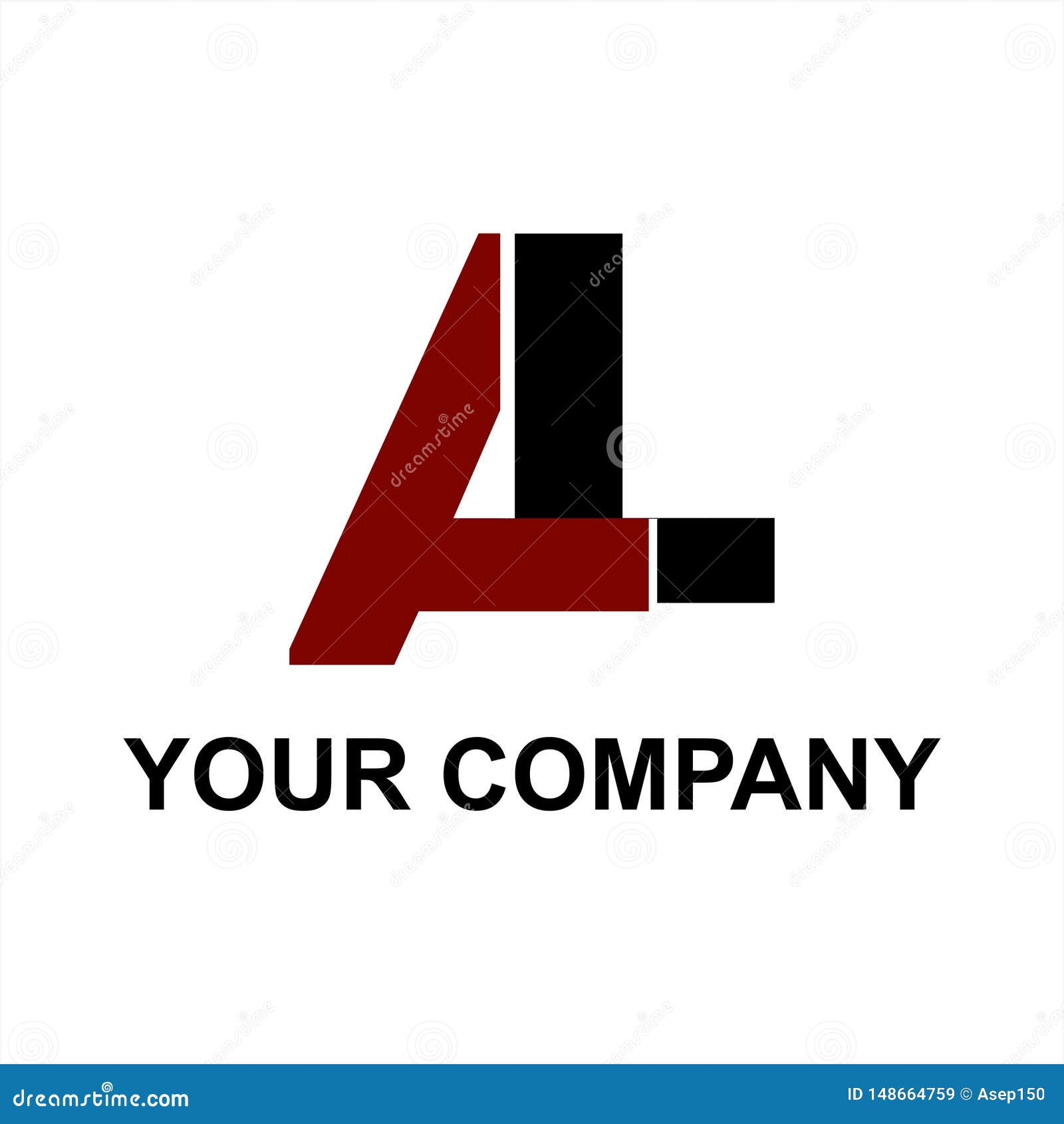 AL initials logo and icon stock vector. Illustration of initials ...