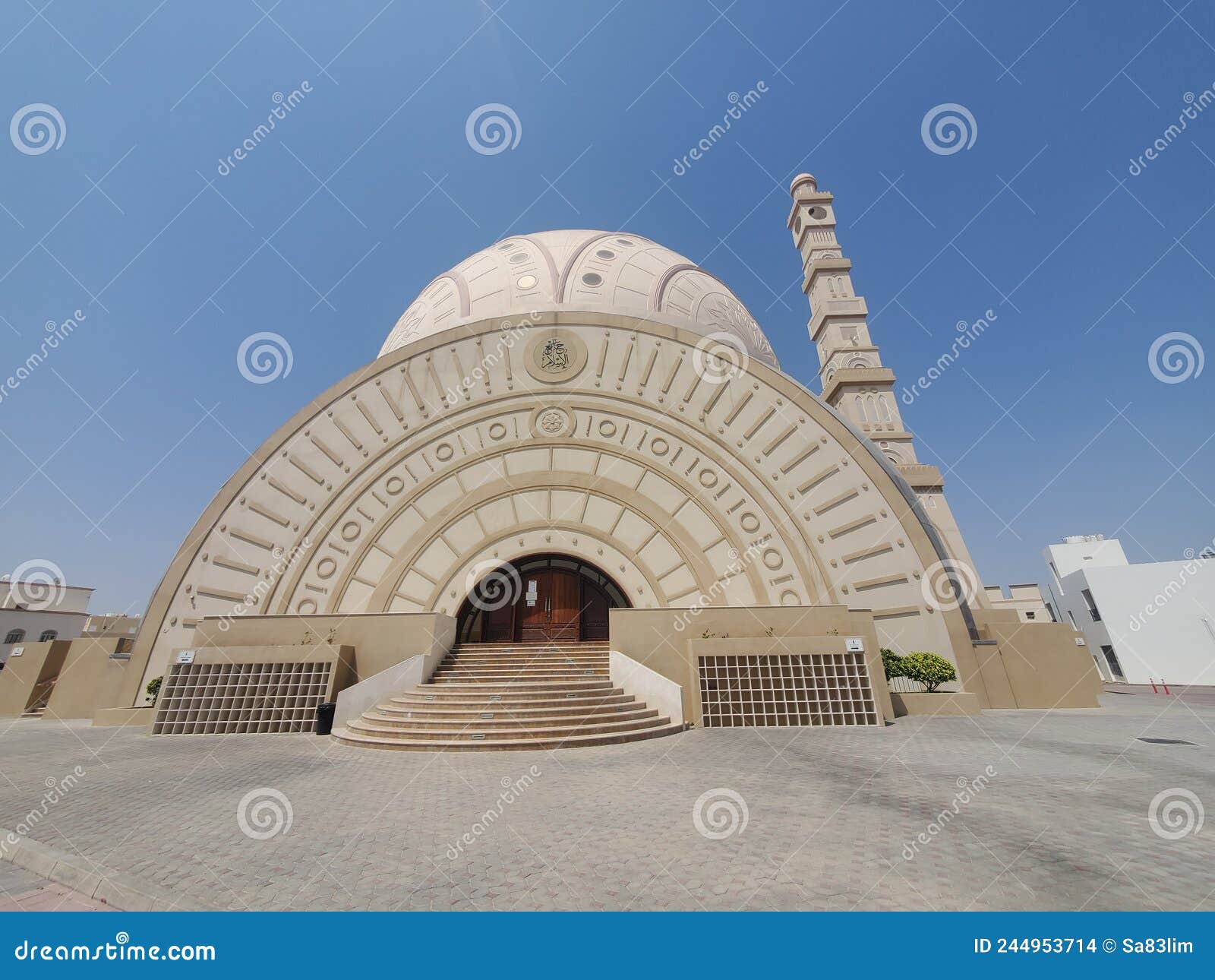 Al Islam Mosque, Muscat, Oman Stock Photo - Image of church ...