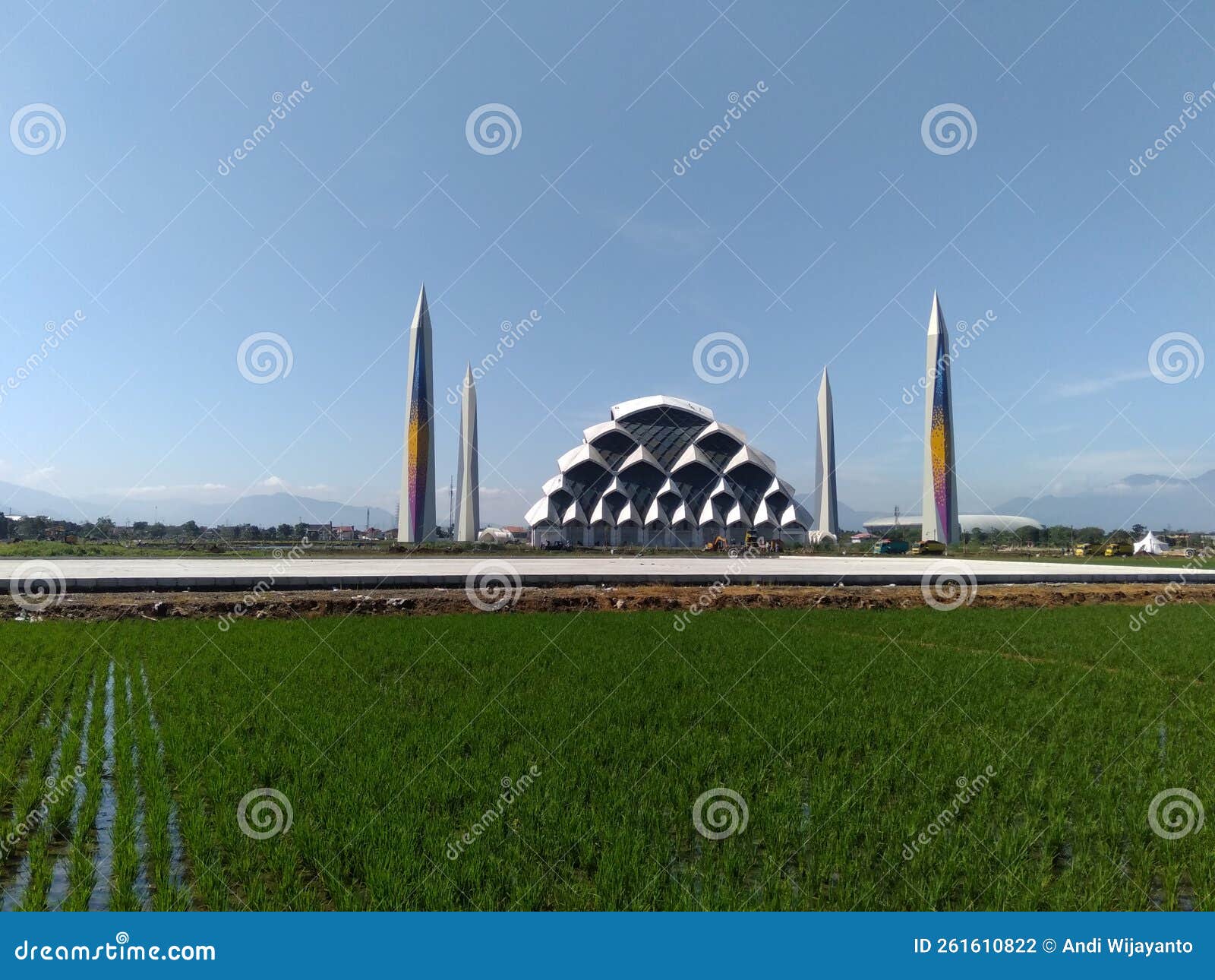 Al Jabbar Mosque Bandung stock photo. Image of landmark - 261610822