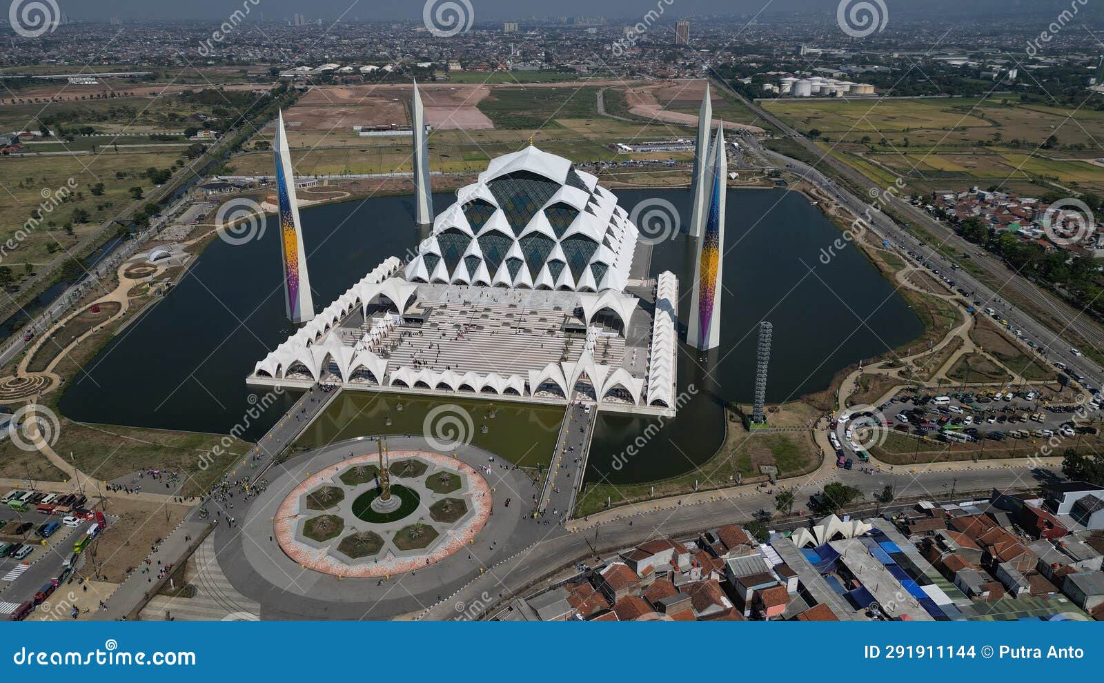 Al Jabbar Mosque stock photo. Image of indonesia, java - 291911144