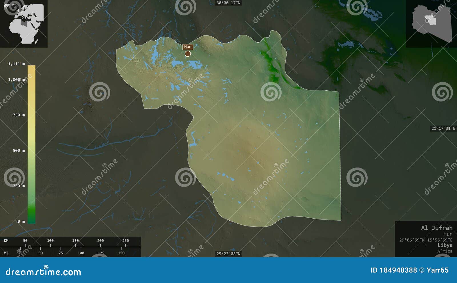 Al Jufrah, Libya - Composition. Physical Stock Illustration ...