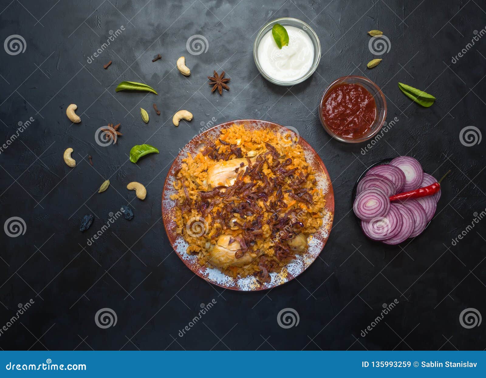 Al Kabsa Dajaj- Traditional Saudi Rice and Chicken Stock Image - Image ...