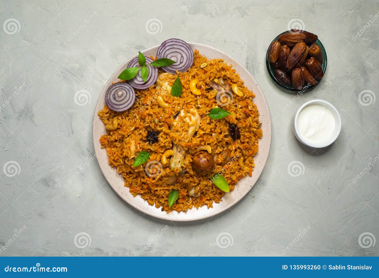 Al Kabsa Dajaj- Traditional Saudi Rice and Chicken Stock Photo - Image ...